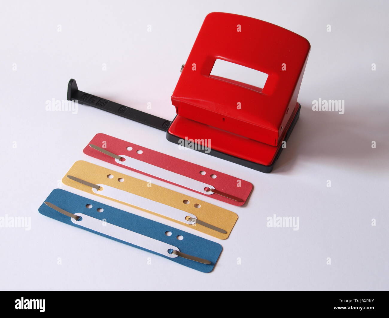 office small tiny little short holes punch red order punch file office ...