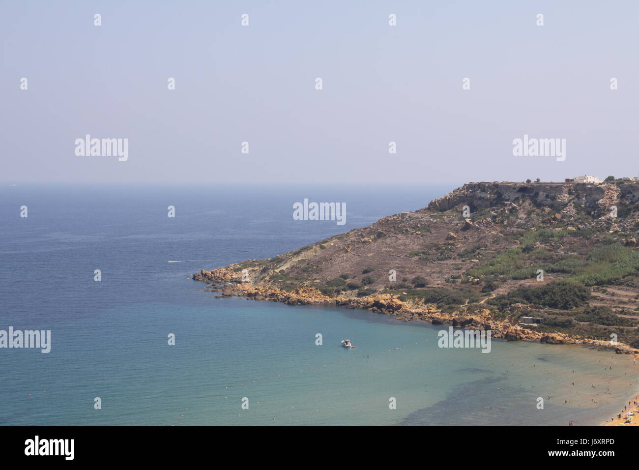 beach seaside the beach seashore malta sight view outlook perspective ...
