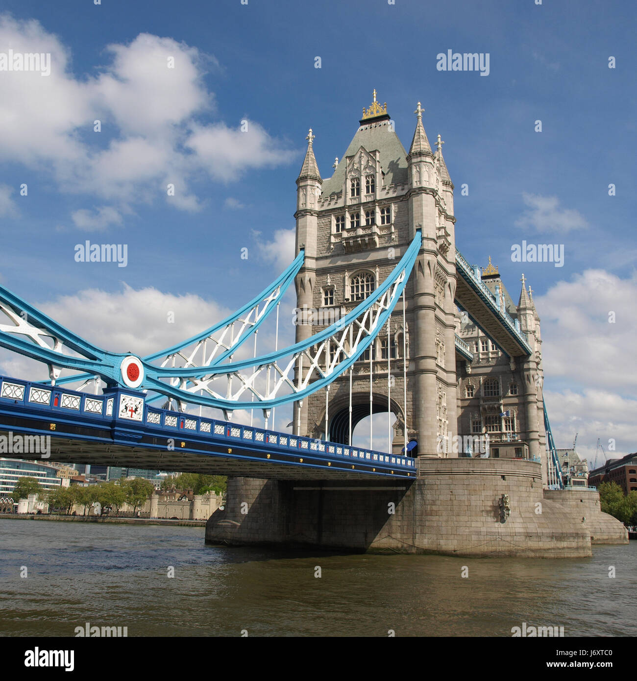 tower city town bridge london thames style of construction architecture ...