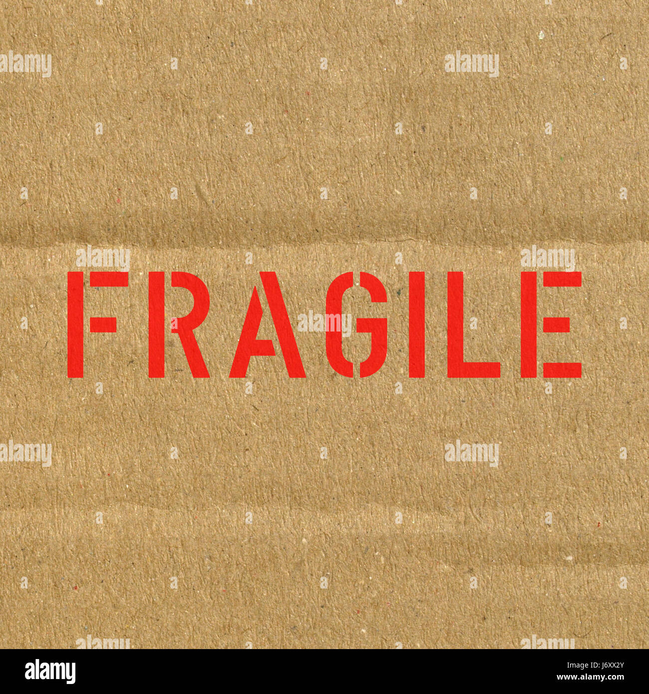 corrugated parcel box fragile packet shipping sheet of paper paper cardboard Stock Photo - Alamy