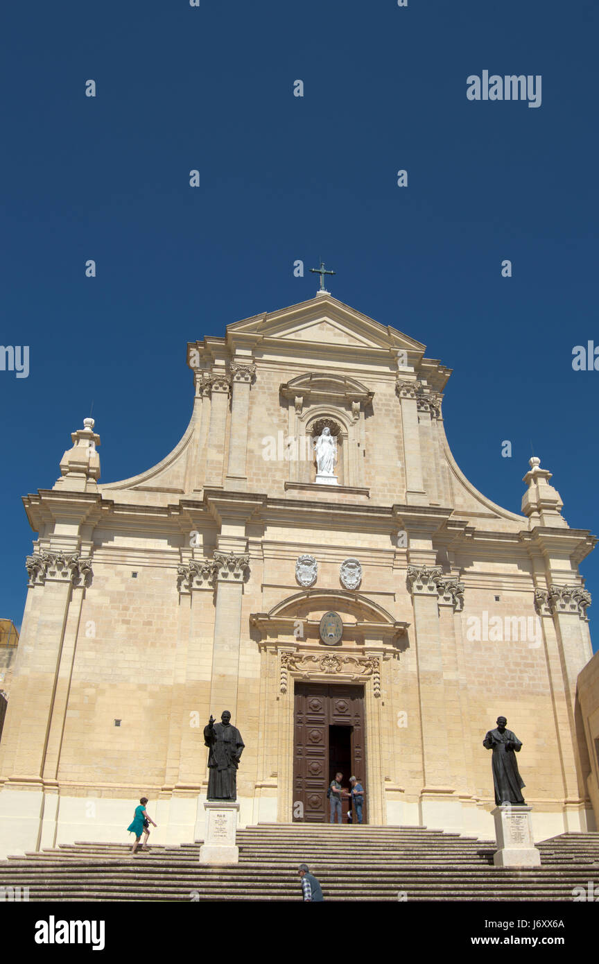 Front of Gozo Cathedral, Victoria, Gozo Stock Photo - Alamy