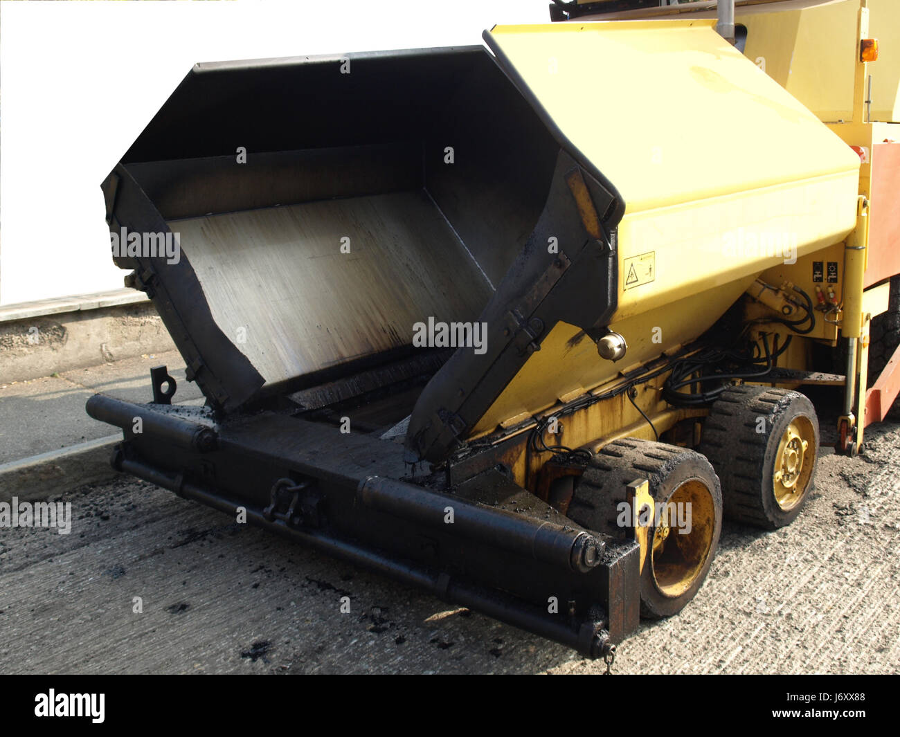 asphalt scene location site road street machine building works pavement ...