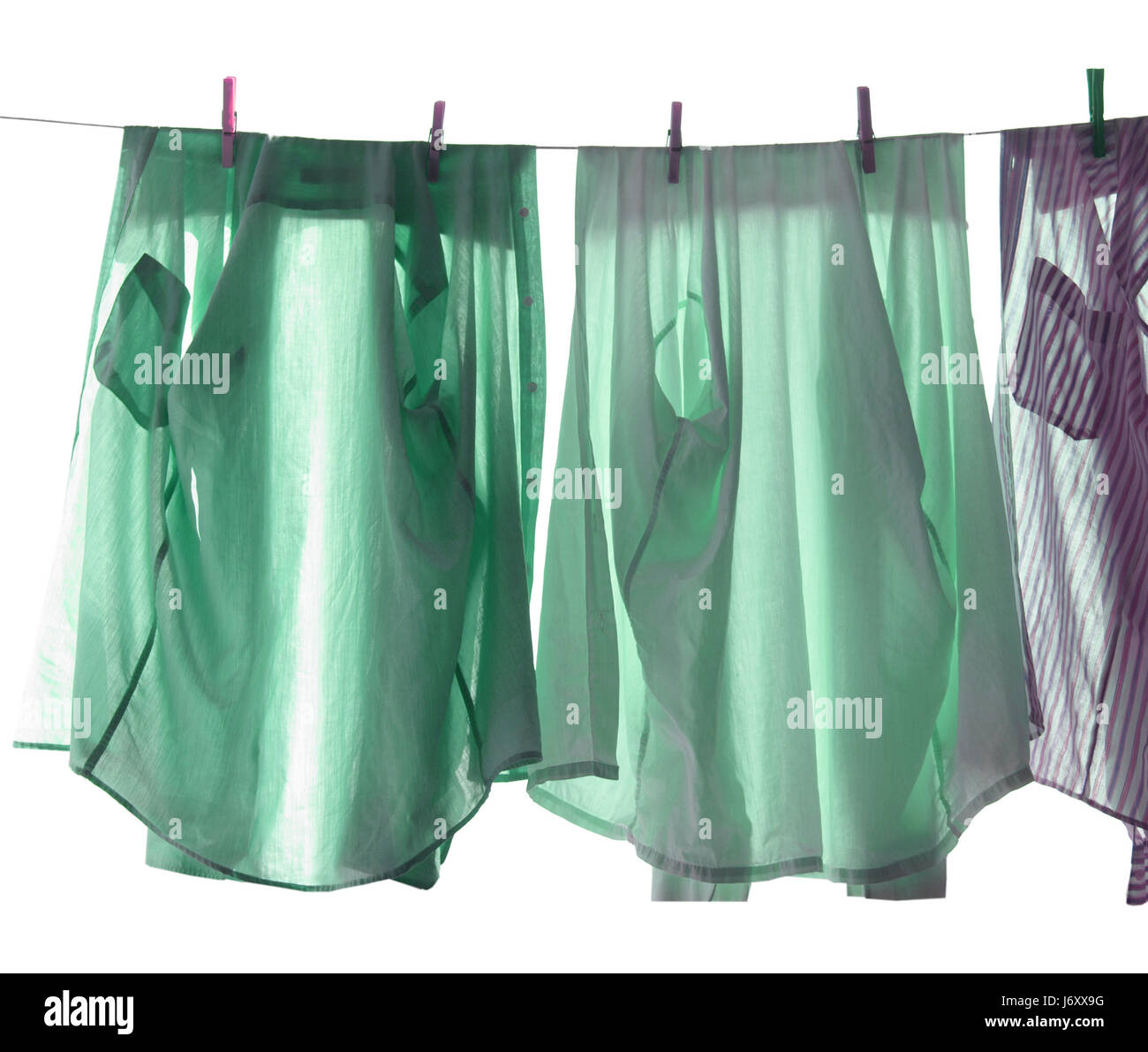 isolated wash washing clothes clothesline laundry clothing shirts line ...