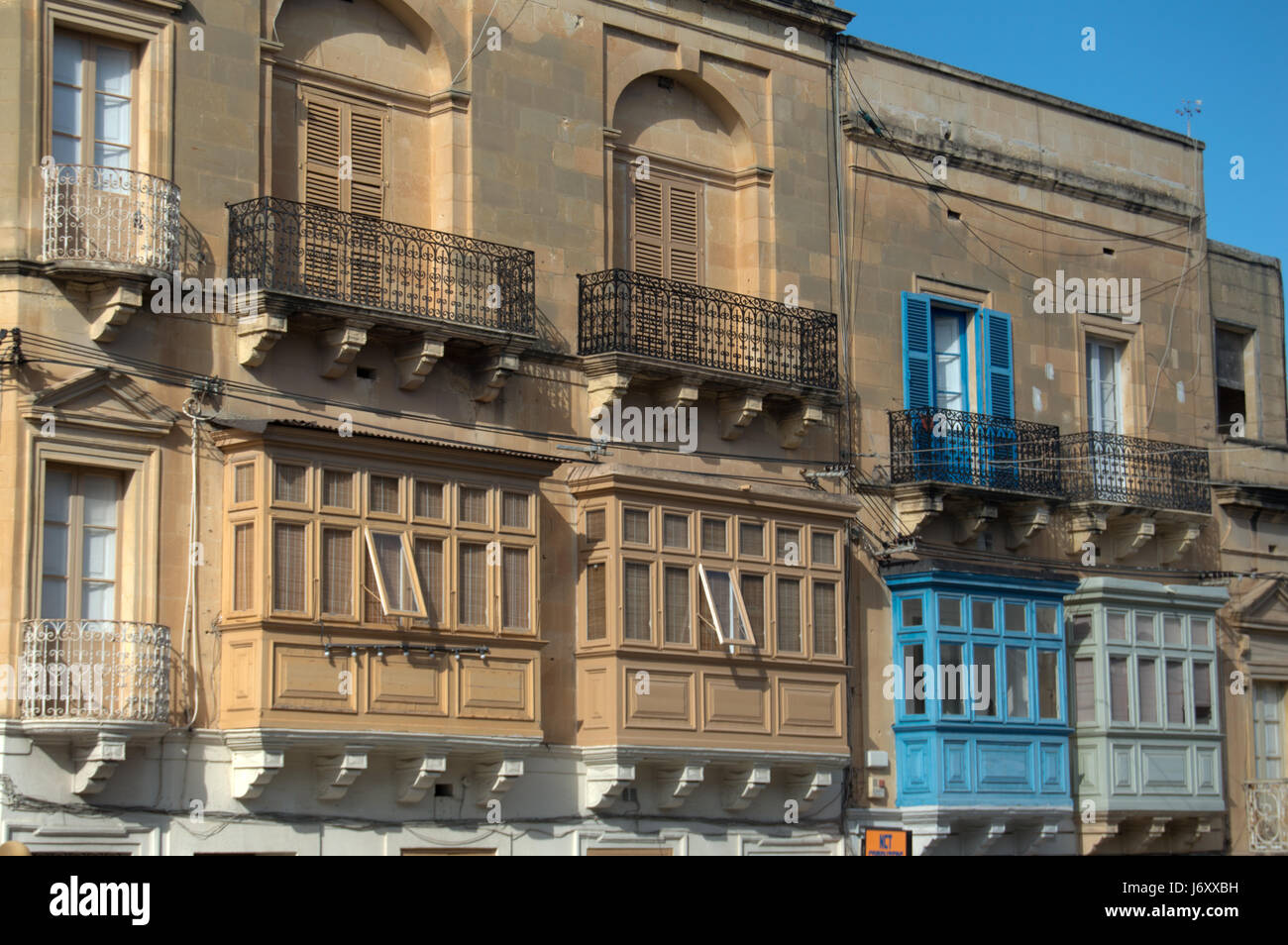 Traditional colourful Maltese window boxes Stock Photo - Alamy