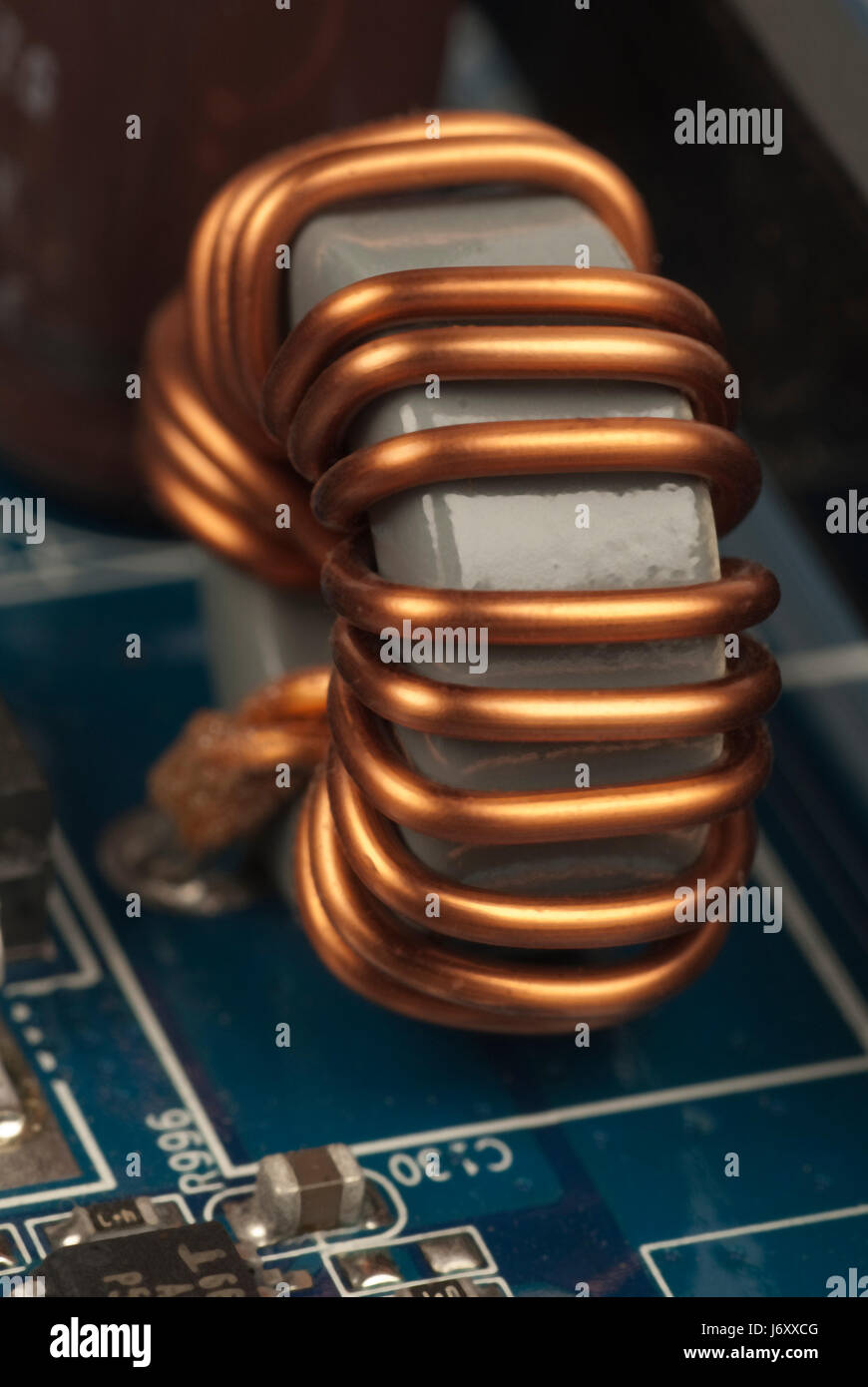 electronics copper coil Stock Photo - Alamy