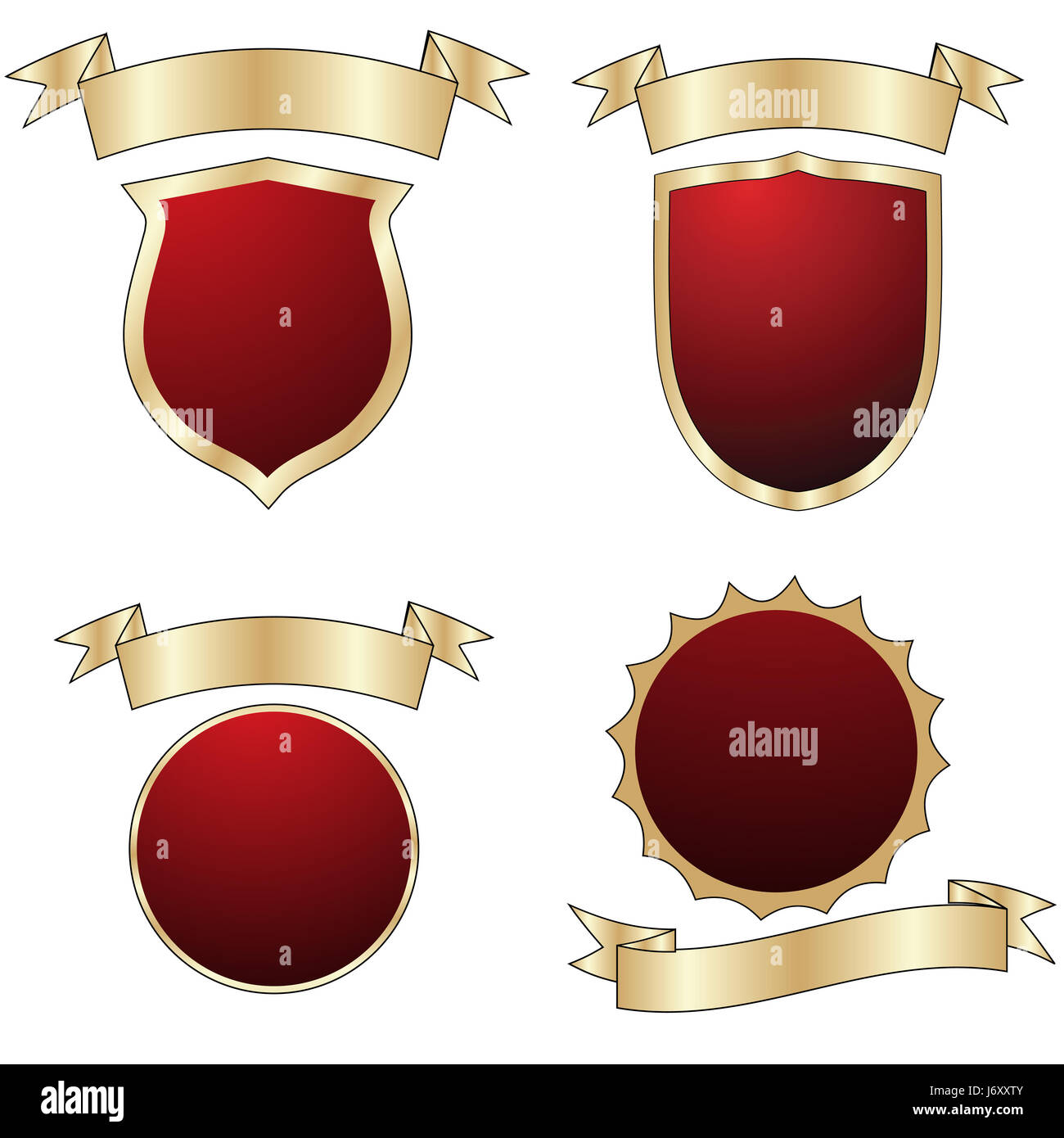 art baroque banner abstract badge border arms award distinction art ...