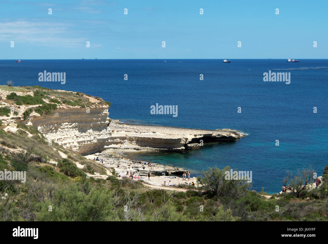 St Peter's Pool, Malta Stock Photo - Alamy