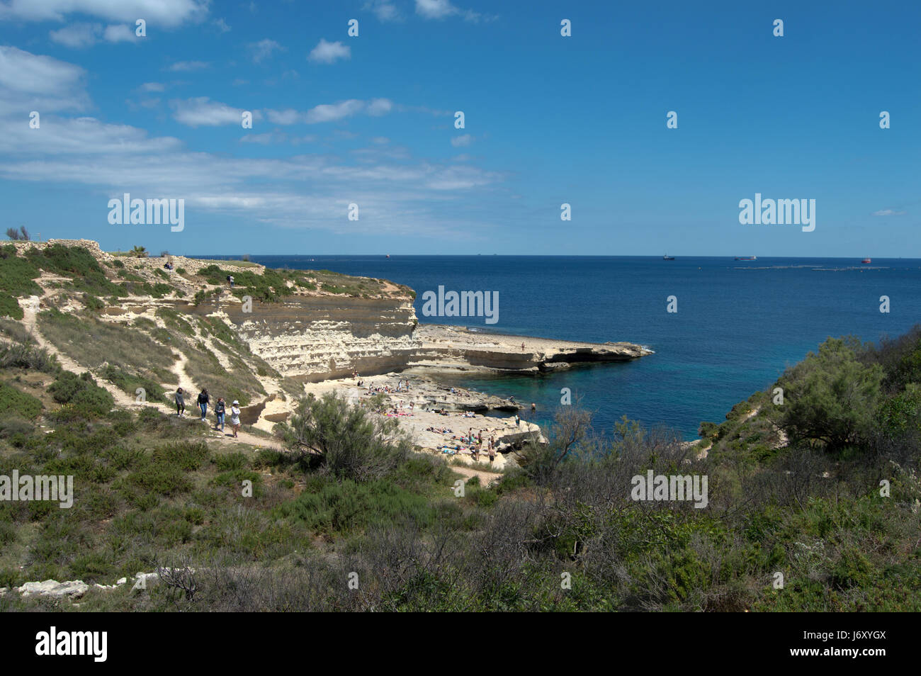 St Peter's Pool, Malta Stock Photo - Alamy