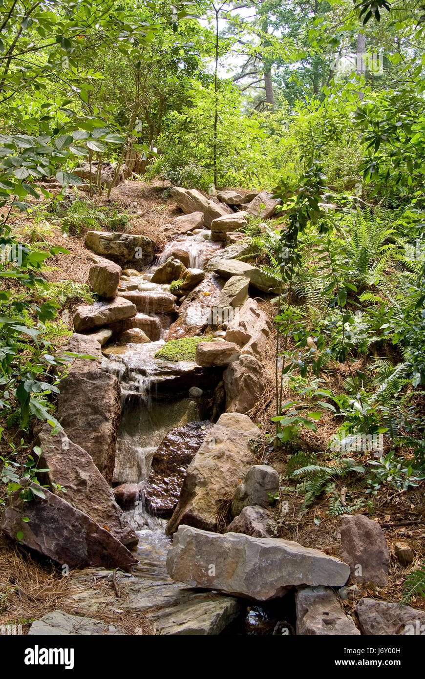 stream waterfall wet rapids creek water nature fall shine shines bright ...