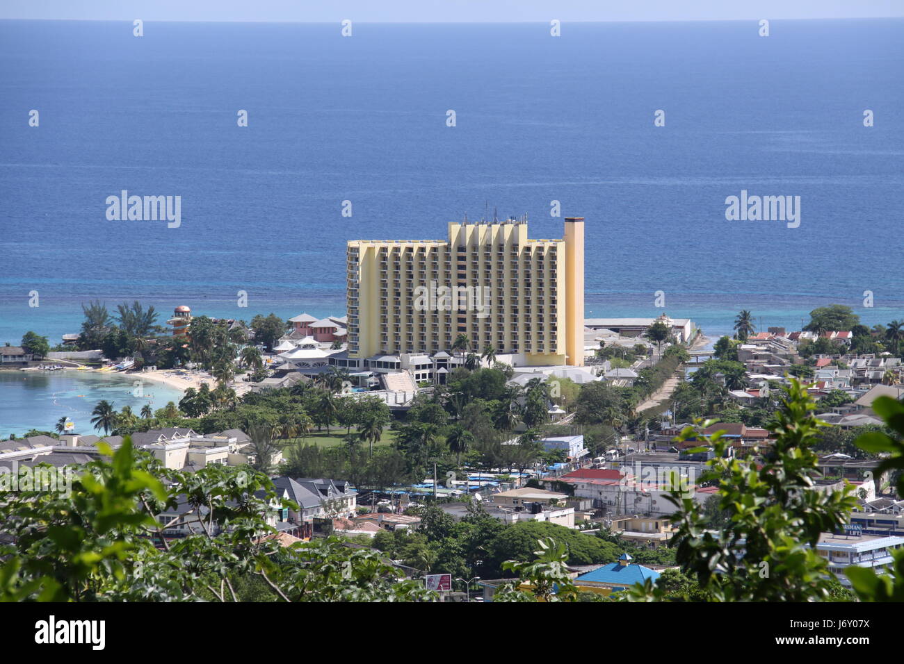 harbor bay harbours jamaica caribbean building buildings blue tree ...