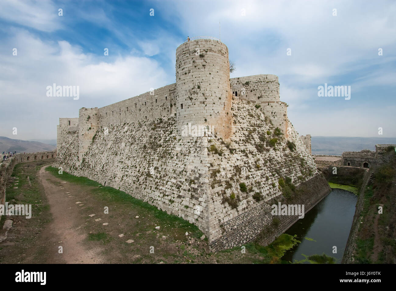 near middle syria east defense castle chateau tower stone bridge arch ...