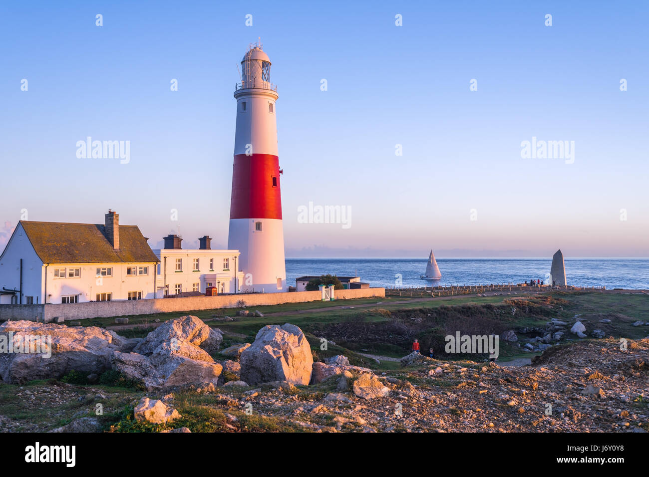 Portland Bill Lighthouse Stock Photo - Alamy