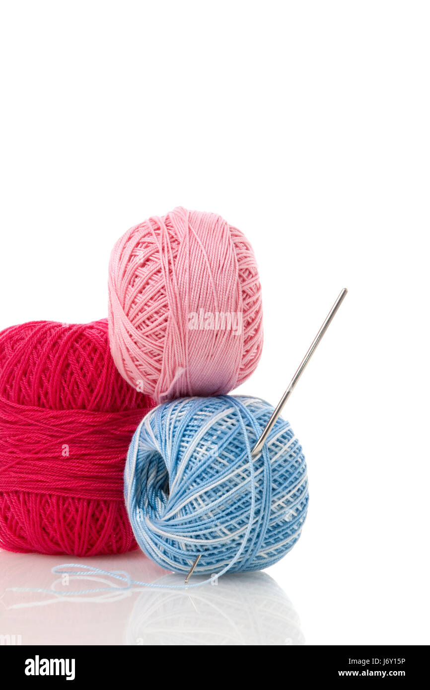 ball wool thread textile cotton backdrop background blue beautiful ...