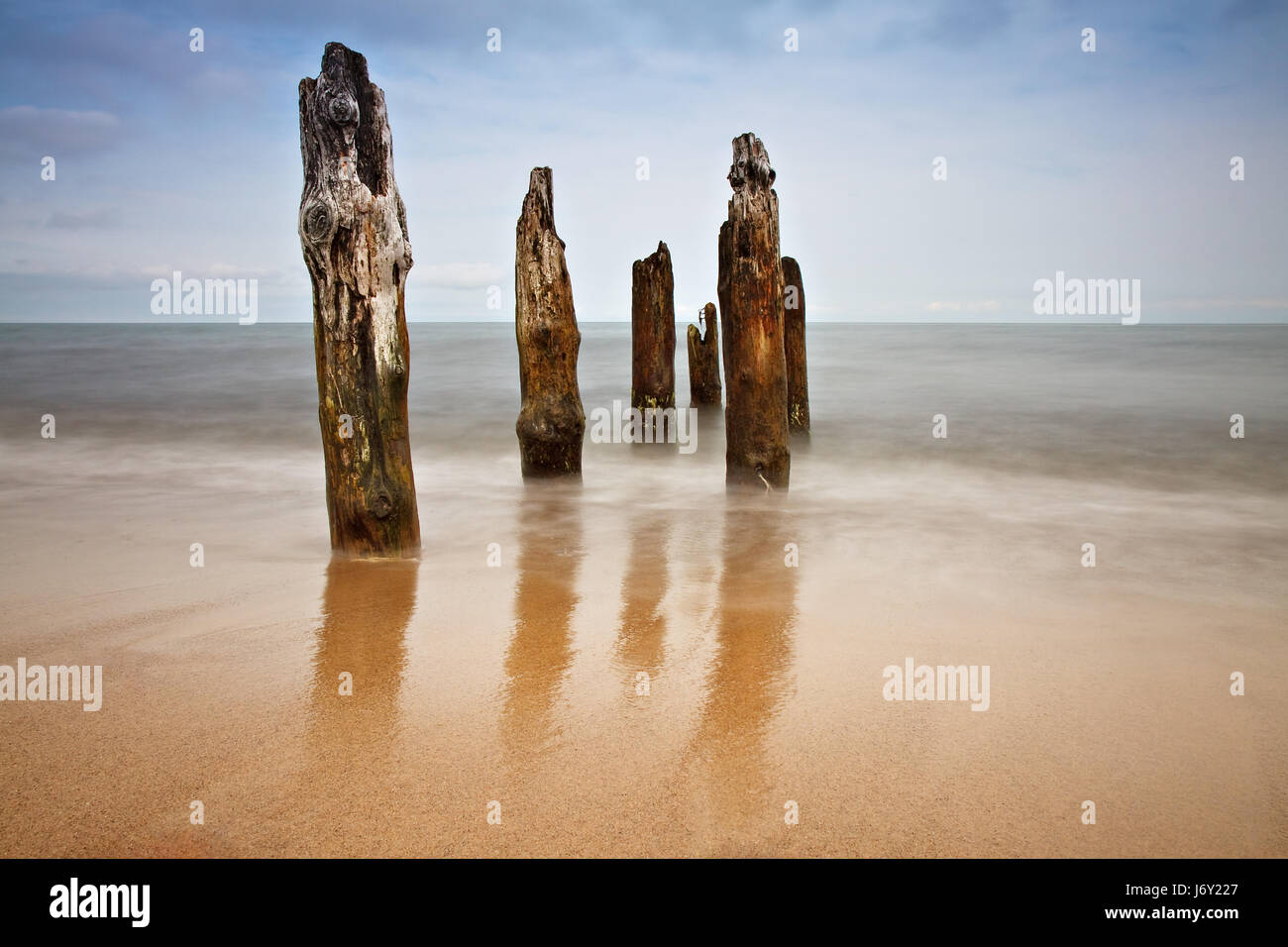 blue beach seaside the beach seashore long-term exposure water baltic ...