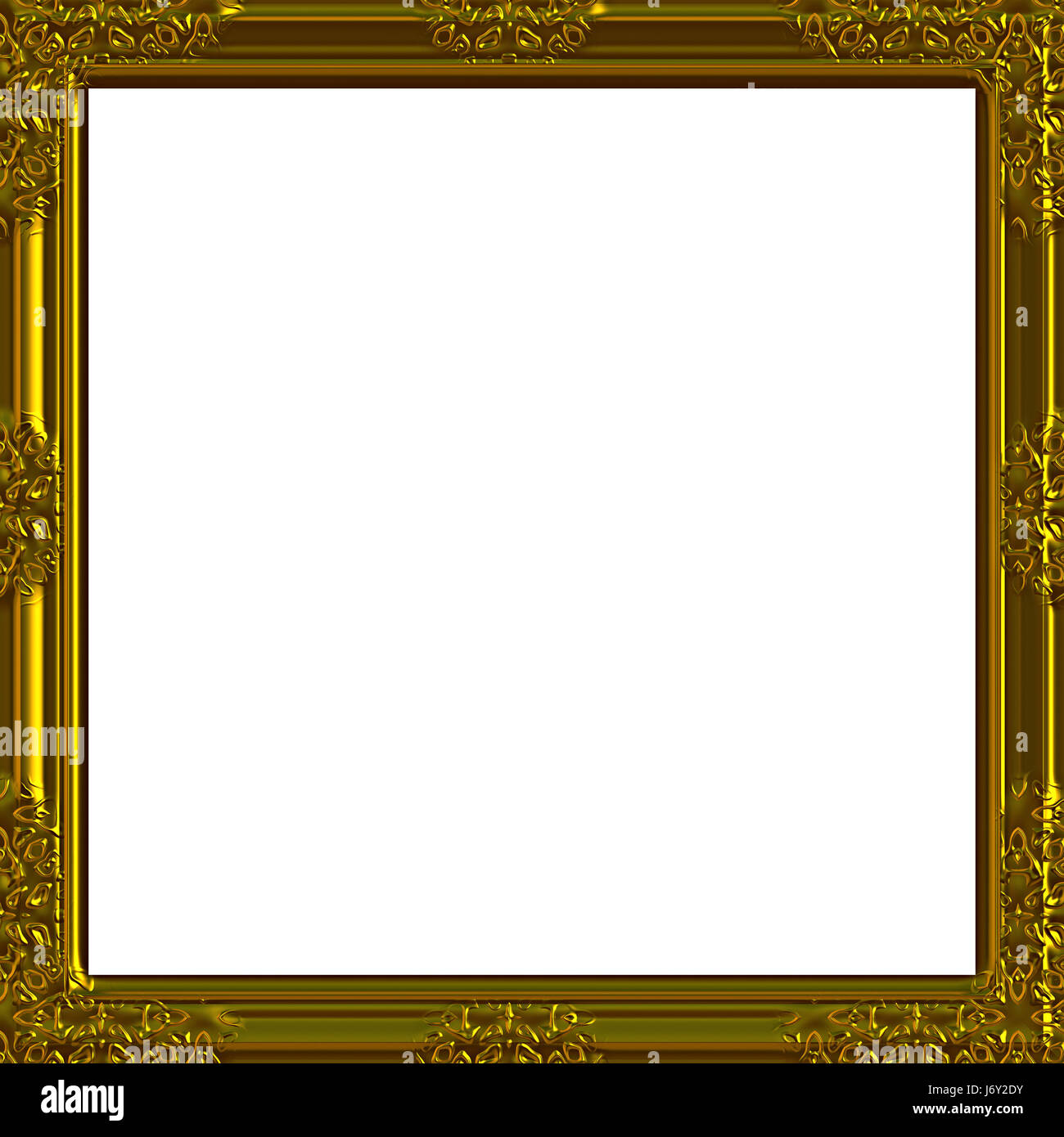 golden frame framework object art isolated model design project concept ...