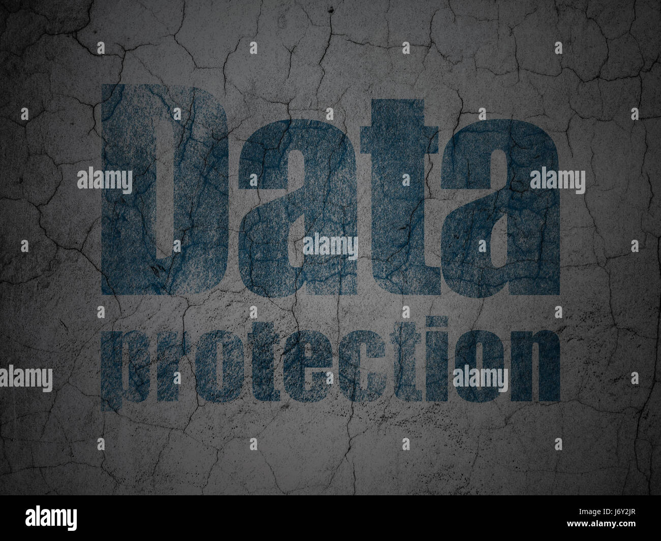 Safety concept: Data Protection on grunge wall background Stock Photo ...