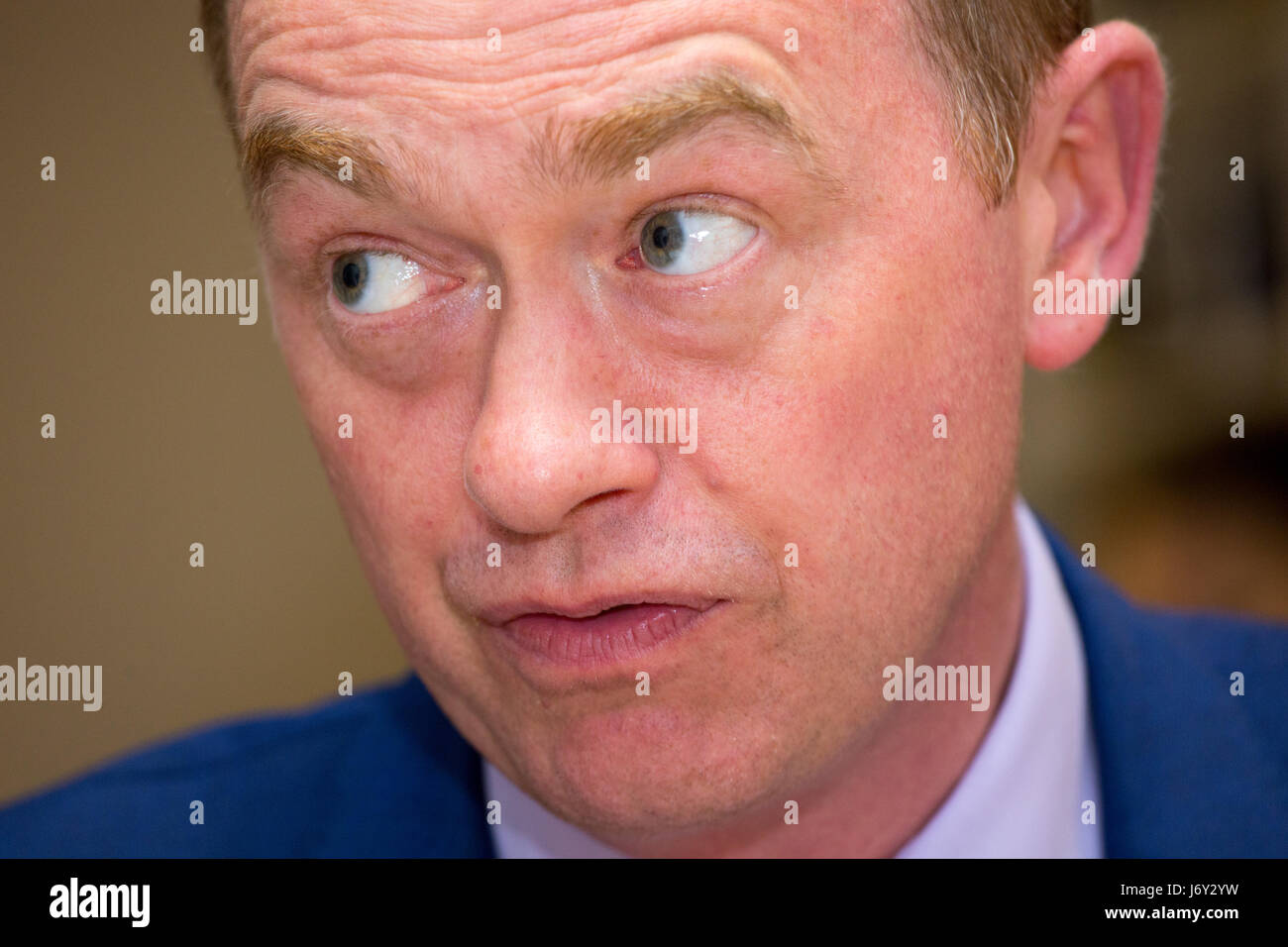 Tim farron expressive hi-res stock photography and images - Alamy