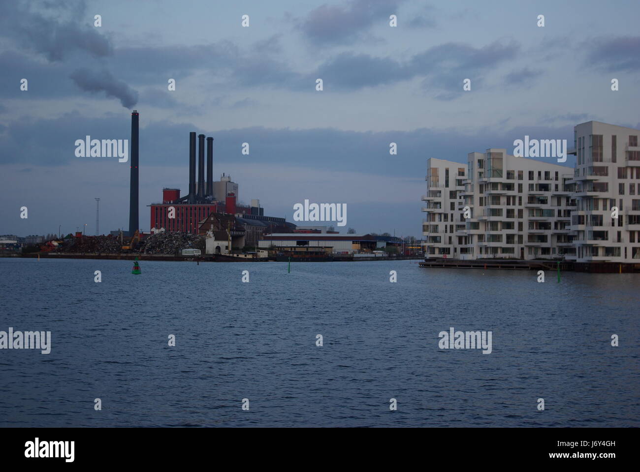 modern modernity power station harbor harbours style of construction ...