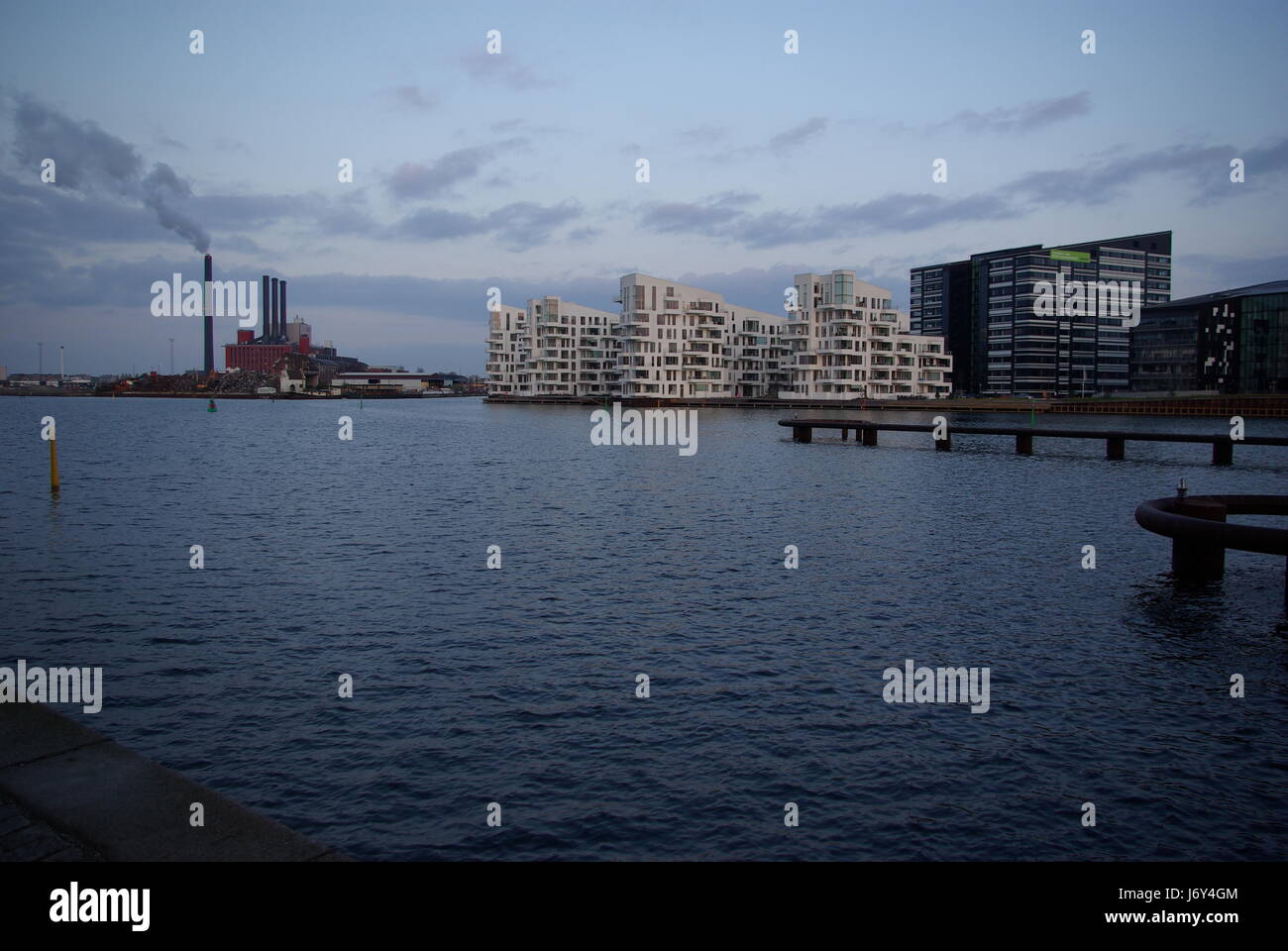 modern modernity power station harbor harbours style of construction ...