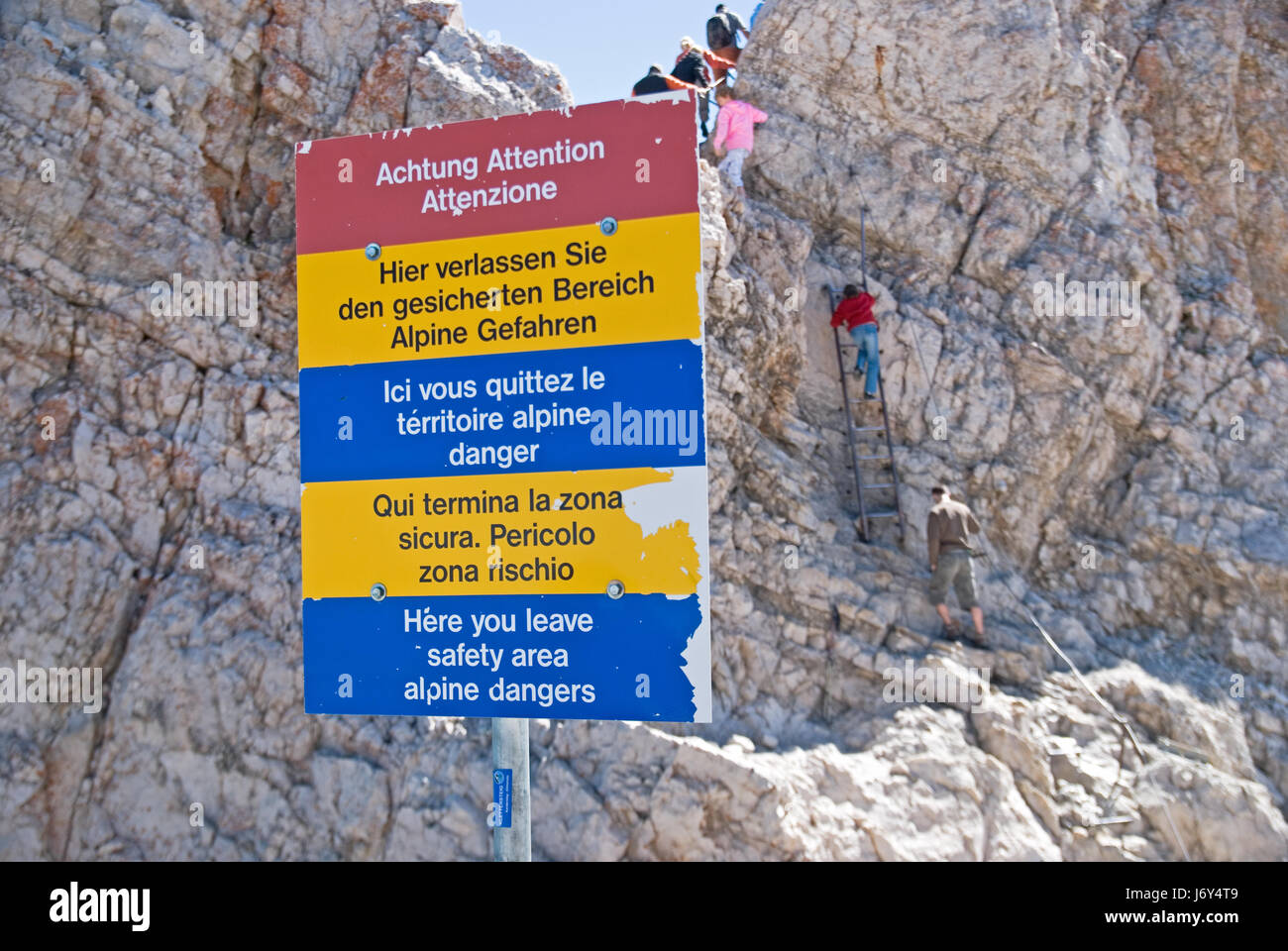 Climbing caution hi-res stock photography and images - Alamy