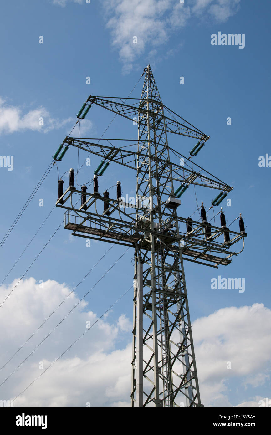 energy power electricity electric power mast current mast high tension ...