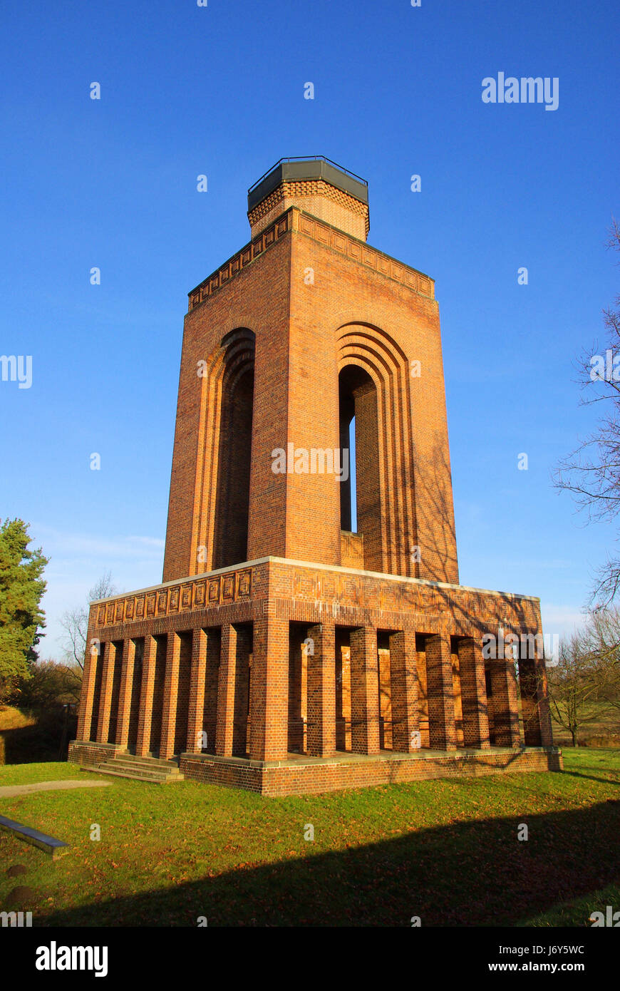tower germany german federal republic spreewald chateau castle tower ...