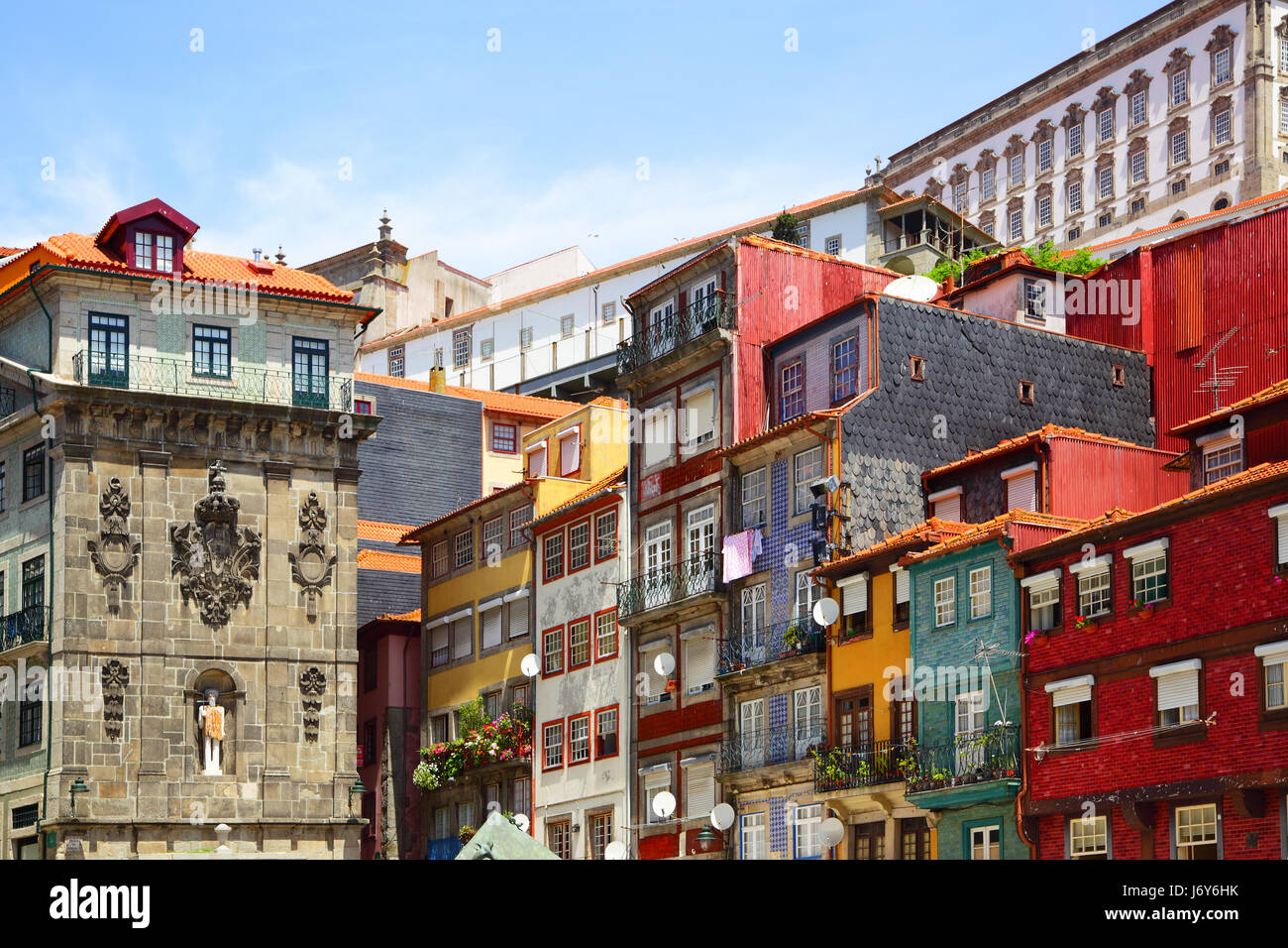 Colorful houses in ribeira hi-res stock photography and images - Alamy
