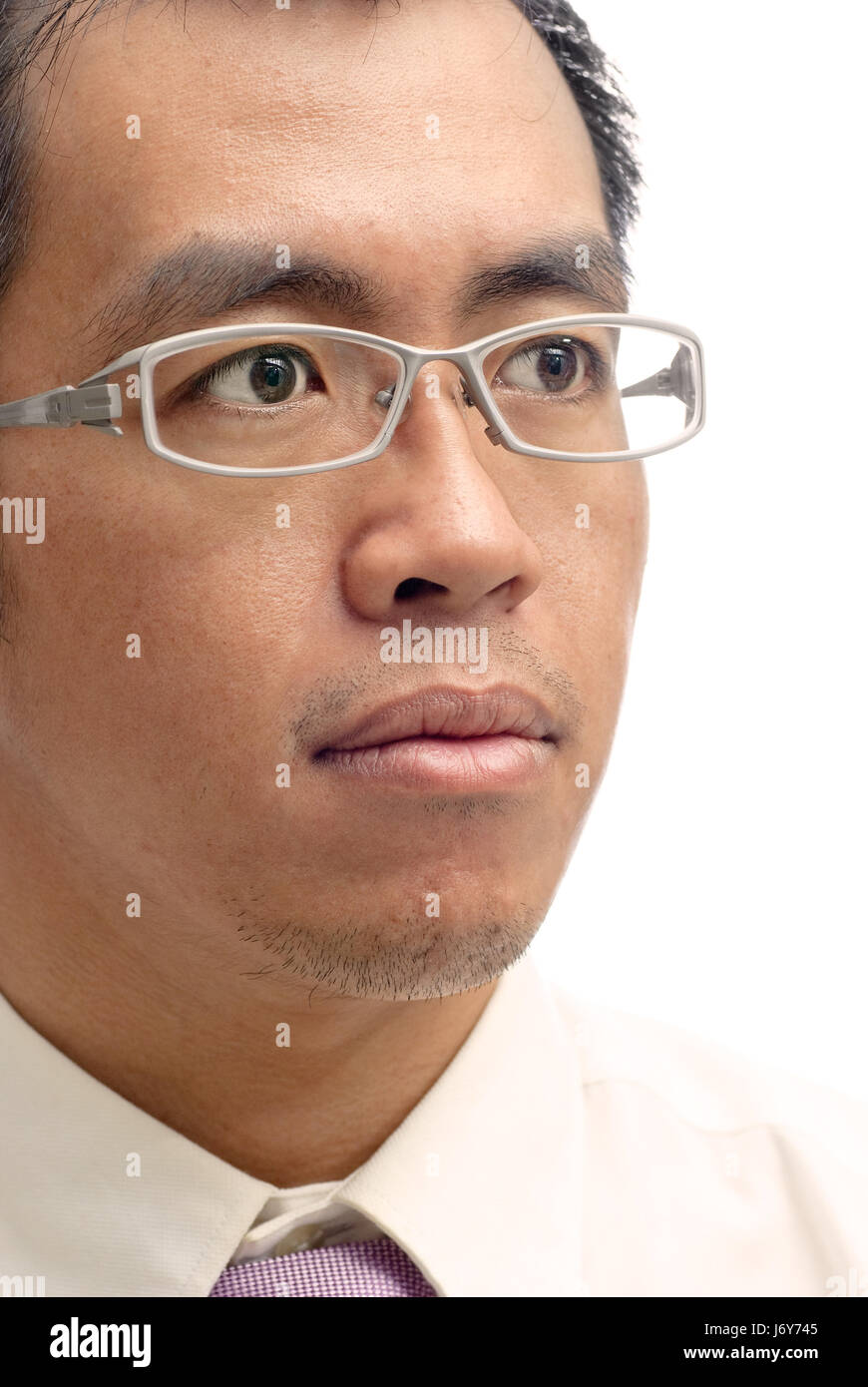 portrait look glancing see view looking peeking looking at business ...