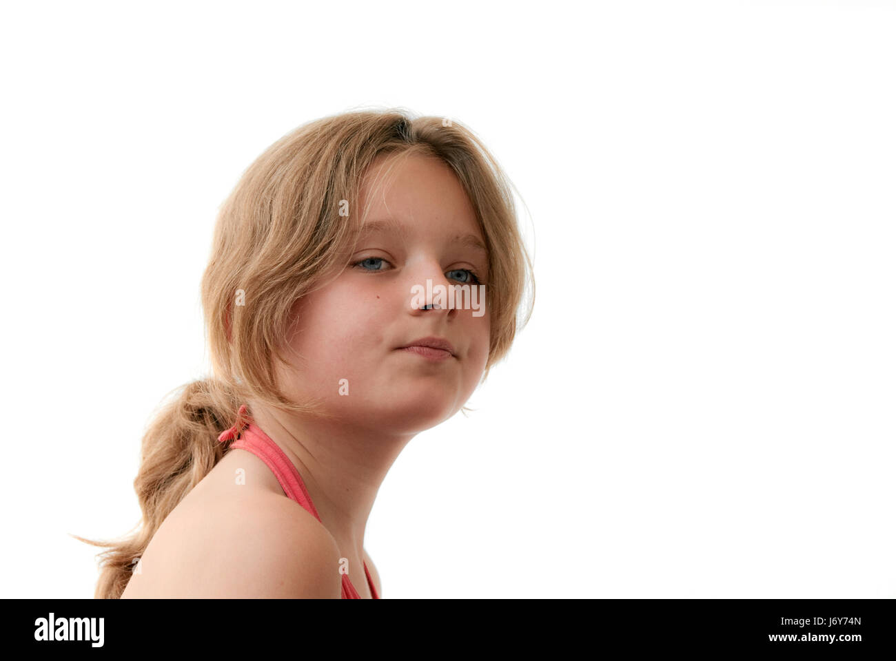 Defiant portrait girl Cut Out Stock Images & Pictures - Alamy