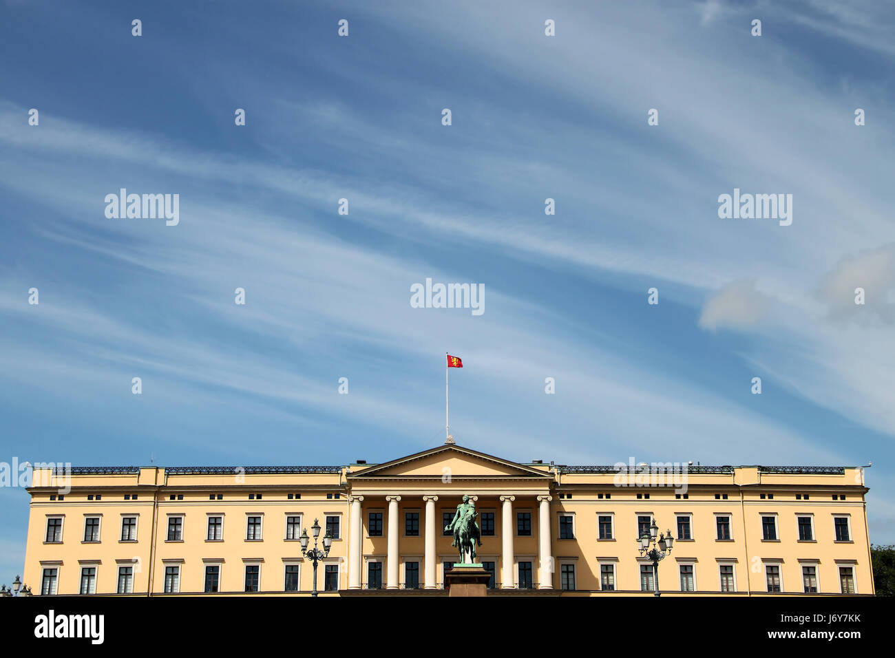 norway pillar facade neoclassicism royal chateau castle monument window ...