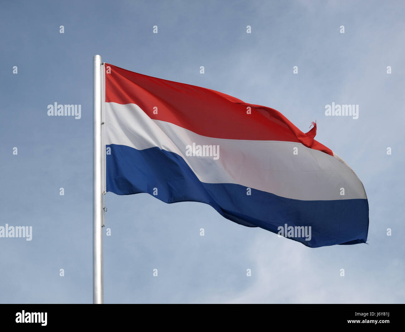 blue europe flag floating luxembourg firmament sky wind blue europe ...