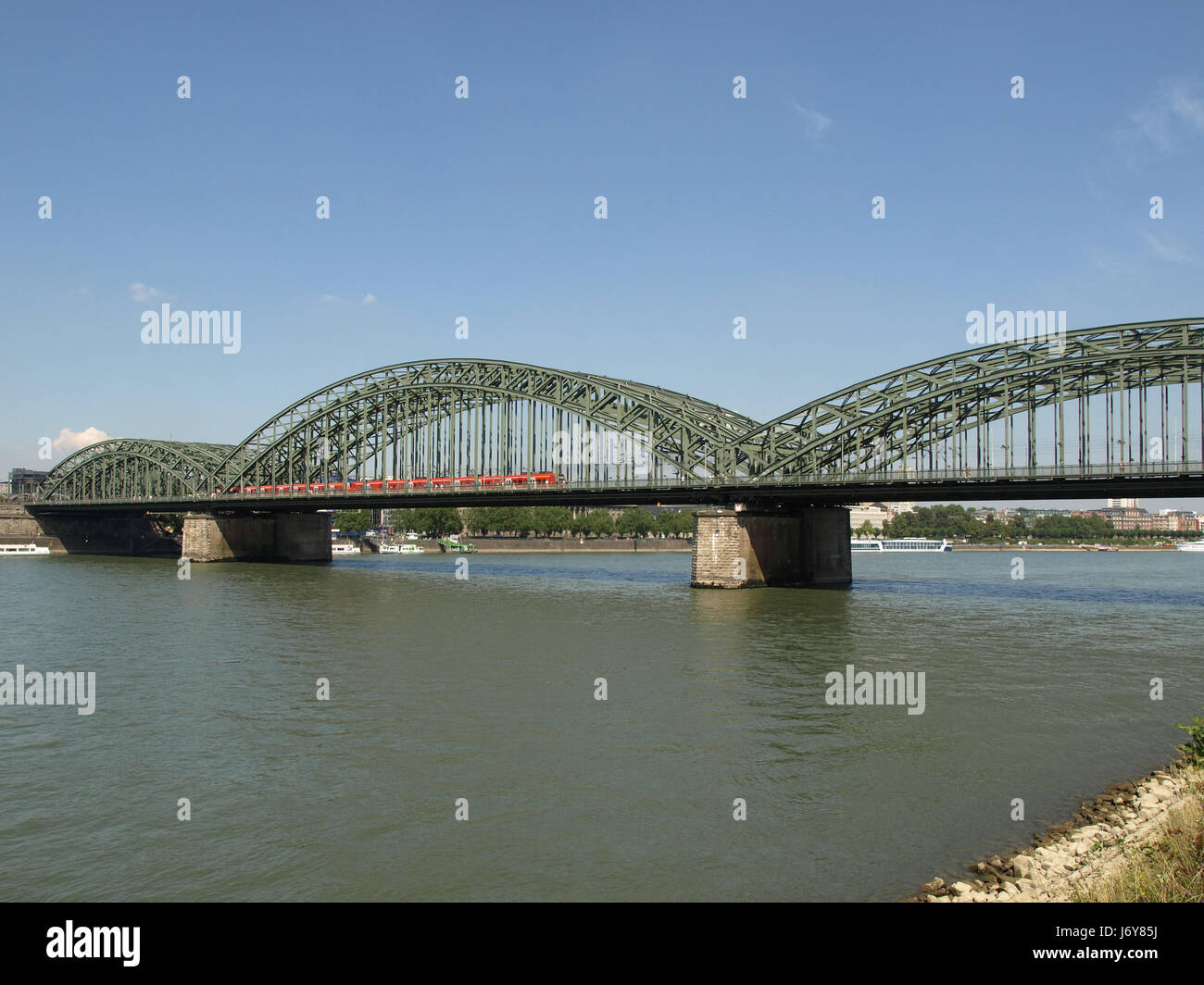 rhine germany german federal republic river water bridge rhine waves ...