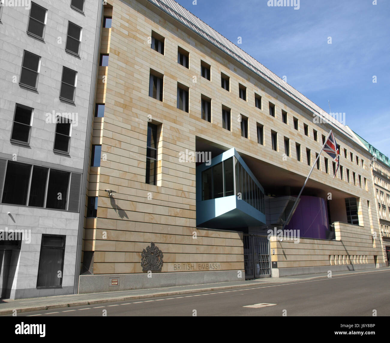 berlin germany german federal republic flag british embassy diplomatic ...