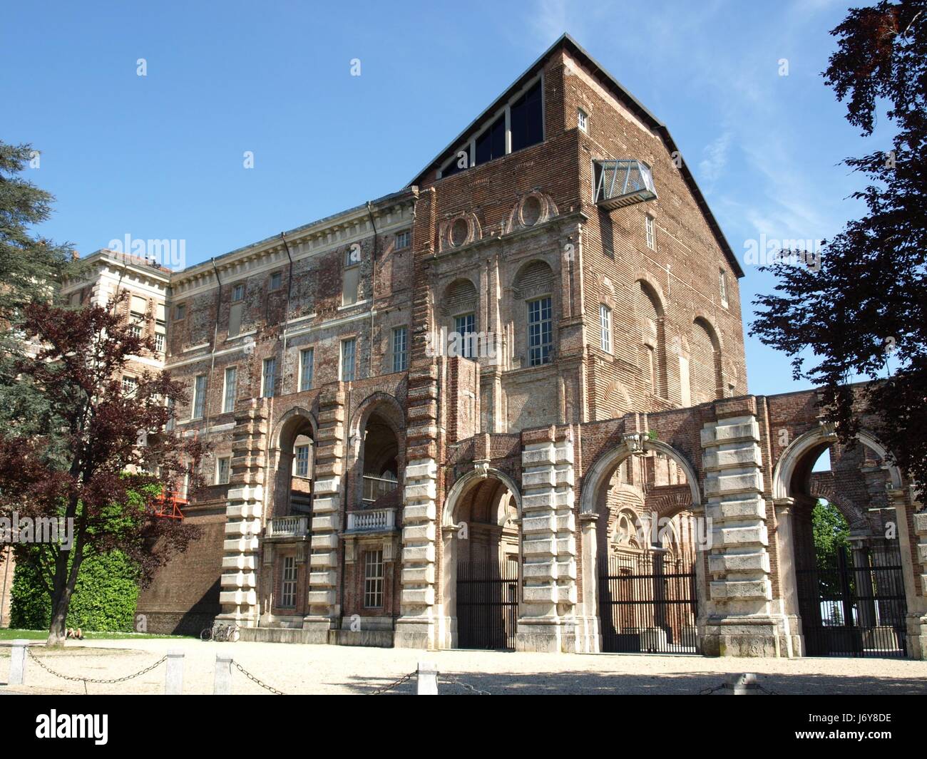 italia castle italy chateau baroque brick masonry style of construction ...