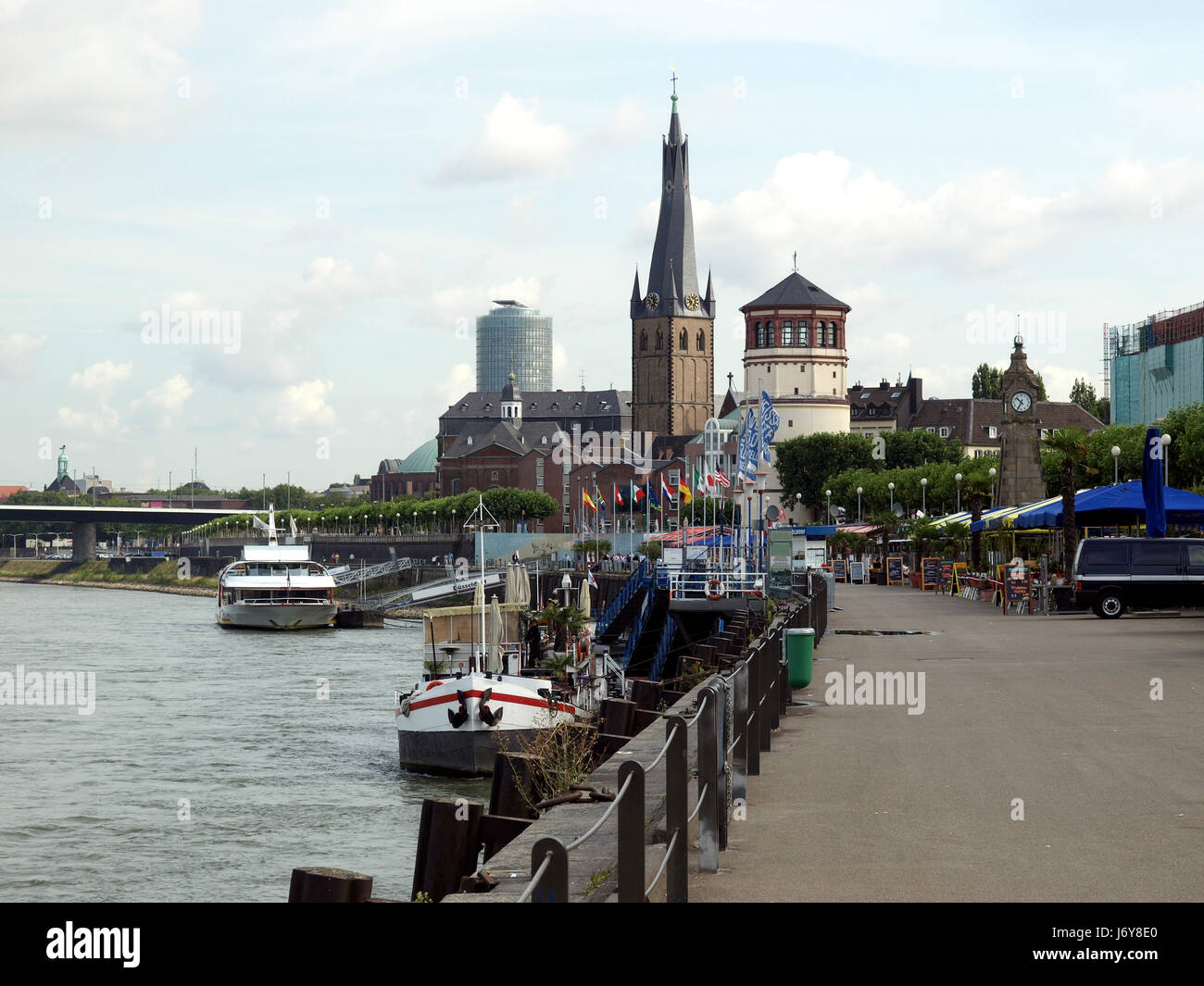 bridge germany german federal republic boat ship river water rowing ...