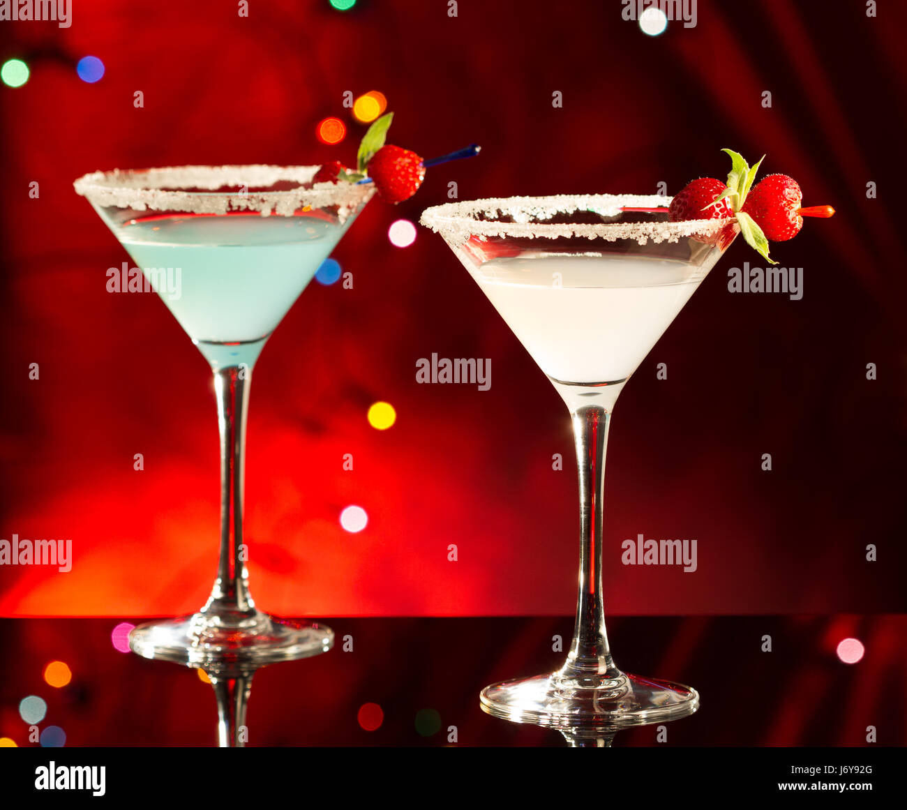 Two exotic cocktails Stock Photo - Alamy