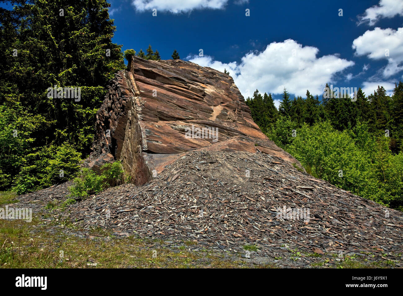 thuringia slate quarry nature blue tool thuringia slate quarry ...