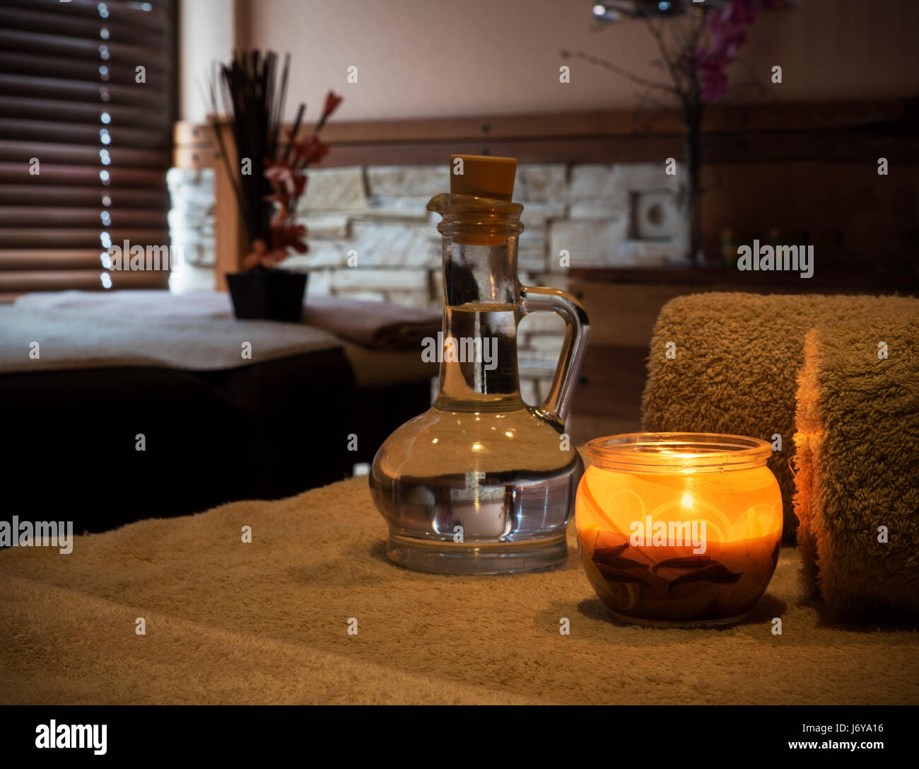 Detail of a traditional Spa Centre Stock Photo - Alamy