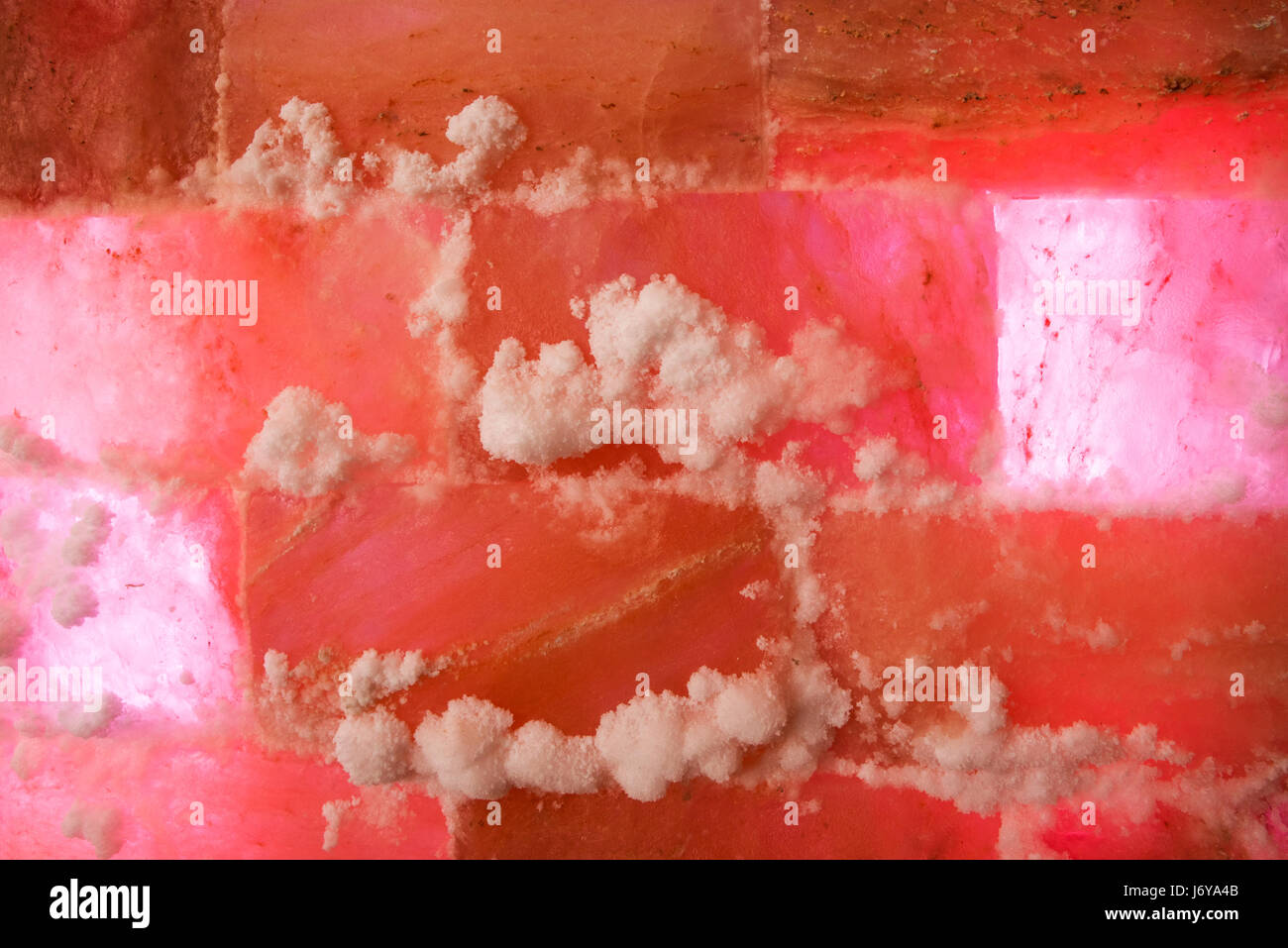 Pink salt room in the spa Stock Photo - Alamy
