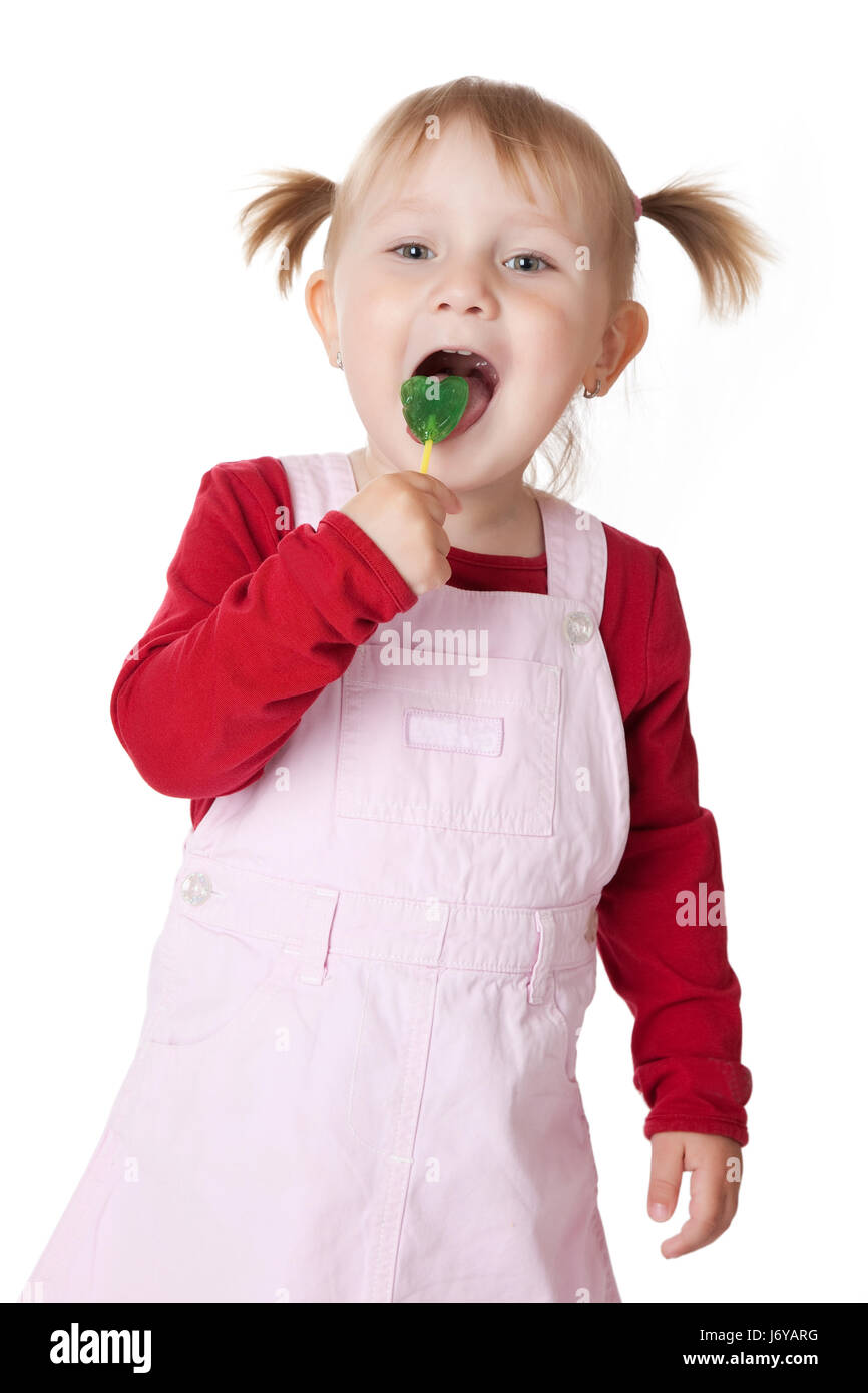 small tiny little short candy lollipop child eating eat eats girl girls ...