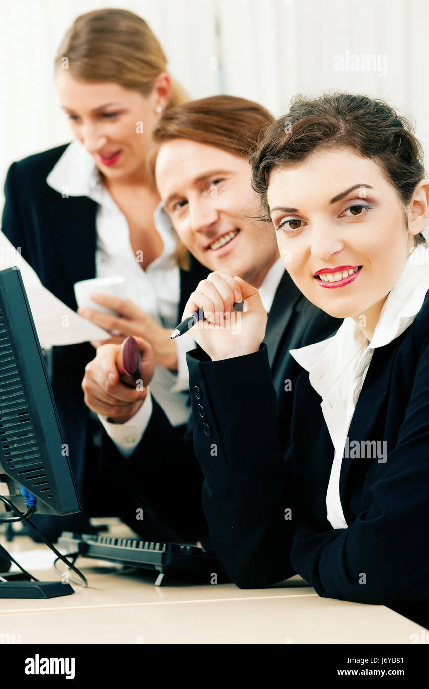 teamwork in the office Stock Photo - Alamy