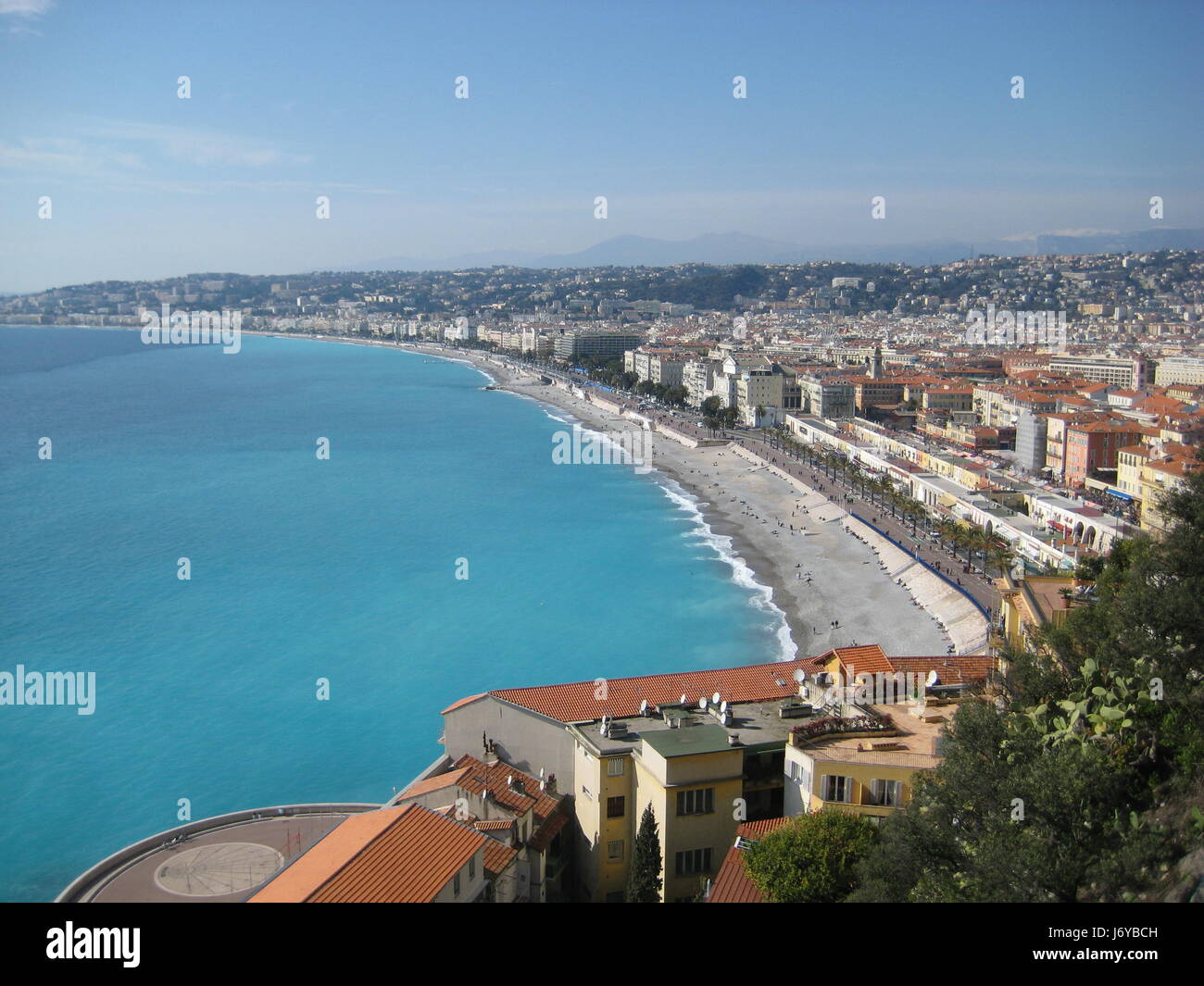 Nice france overview sea beach hi-res stock photography and images - Alamy