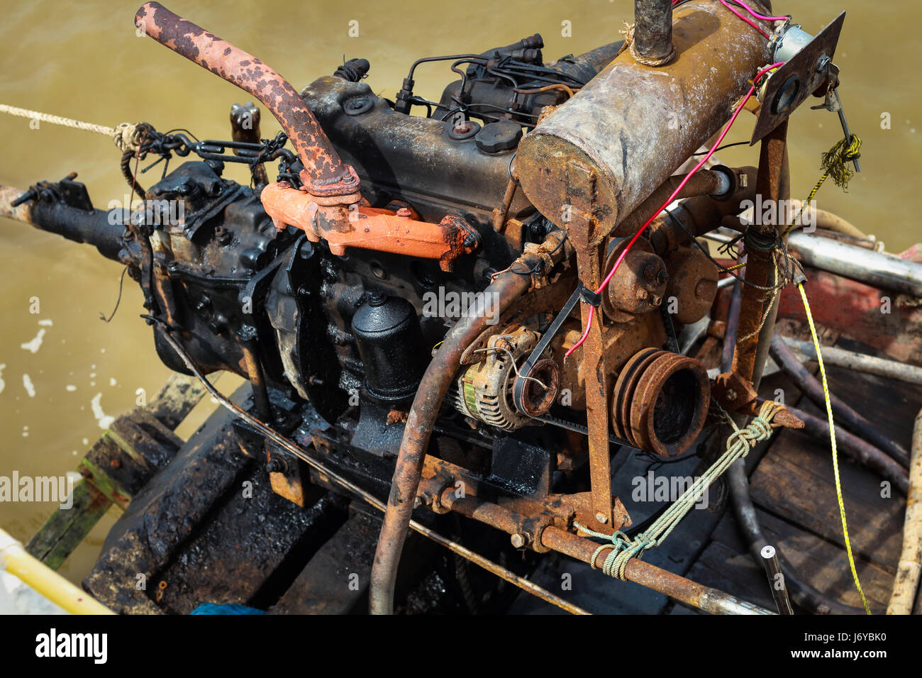 Old boat engine hi-res stock photography and images - Alamy