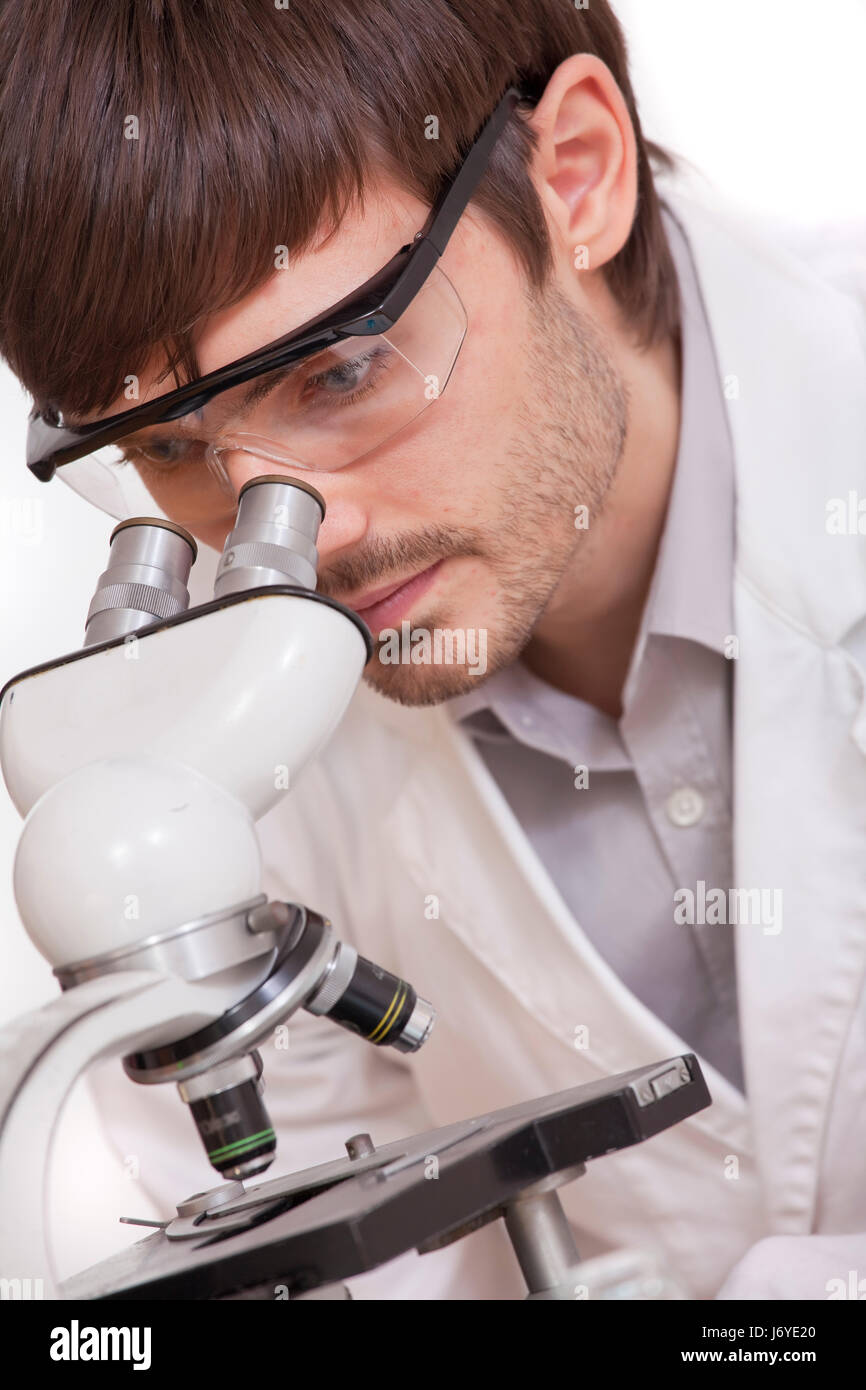 education science research biology microscope scientist man education ...