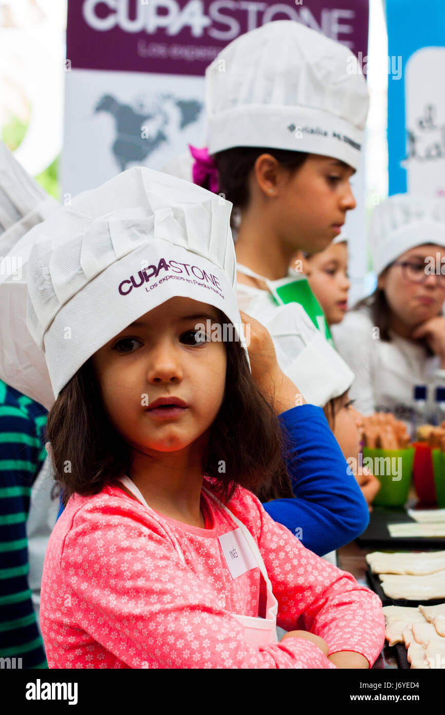 kid chefs competition Stock Photo - Alamy