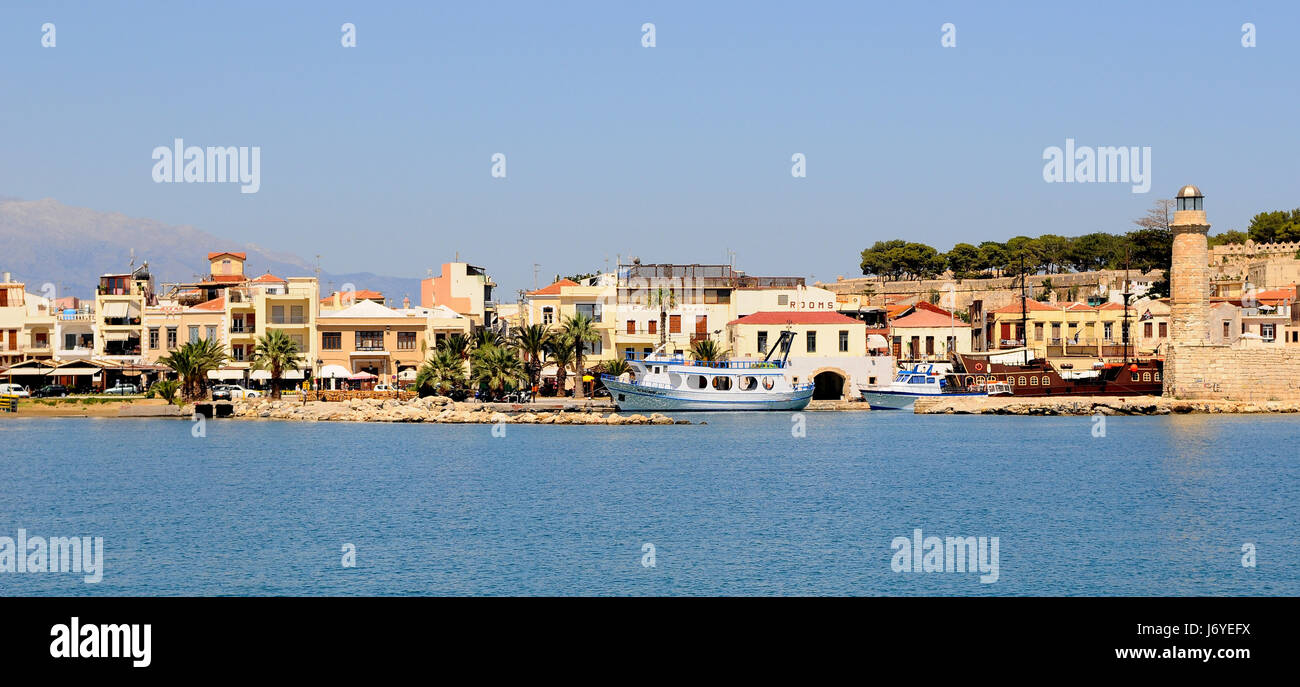 port of rethymnon Stock Photo - Alamy
