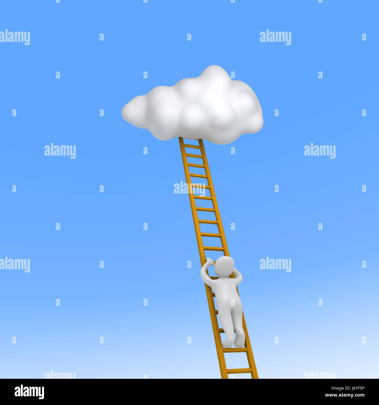 cloud rise climb climbing ascend uphill tread clamber up on top ladder ...