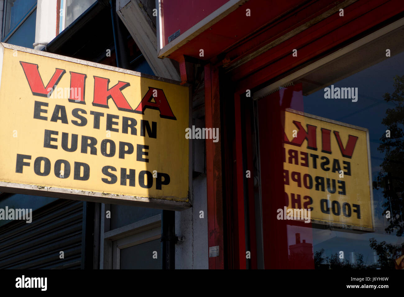 Eastern European food shop in West Ham, London,UK Stock Photo - Alamy