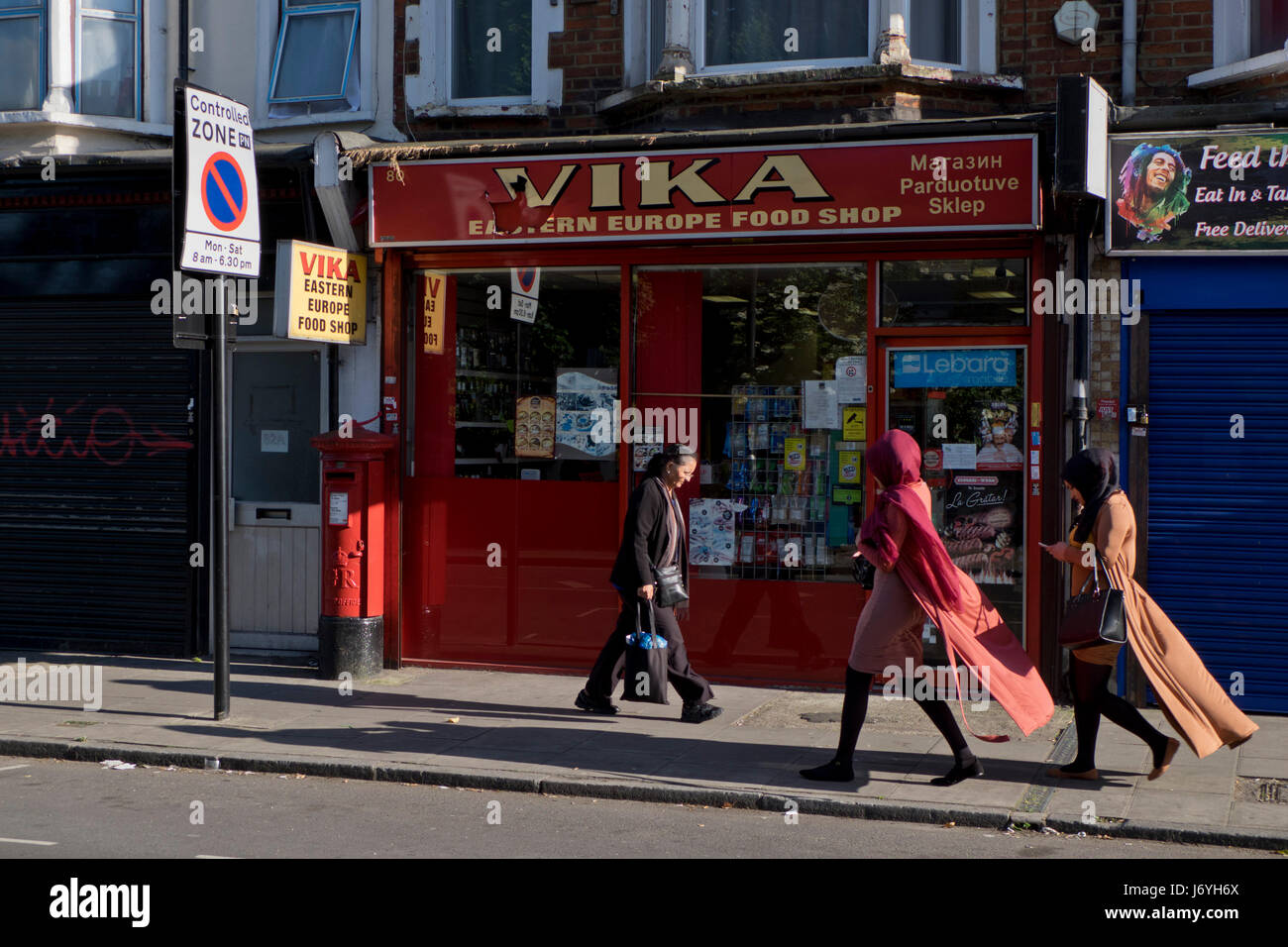 Eastern European food shop in West Ham, London,UK Stock Photo - Alamy