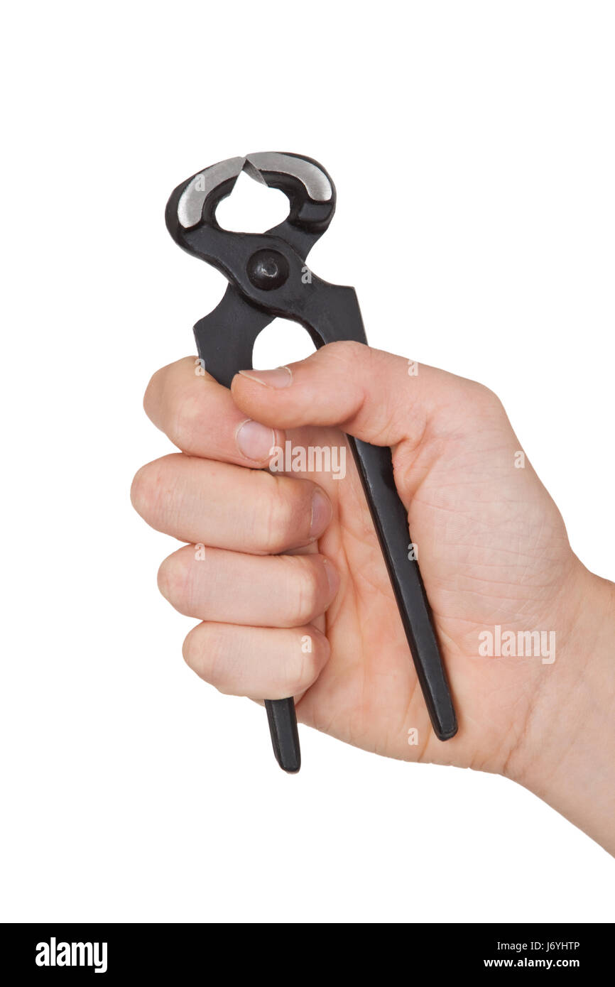 hand tool craftsman tradesman handicraftsman male masculine pincers ...